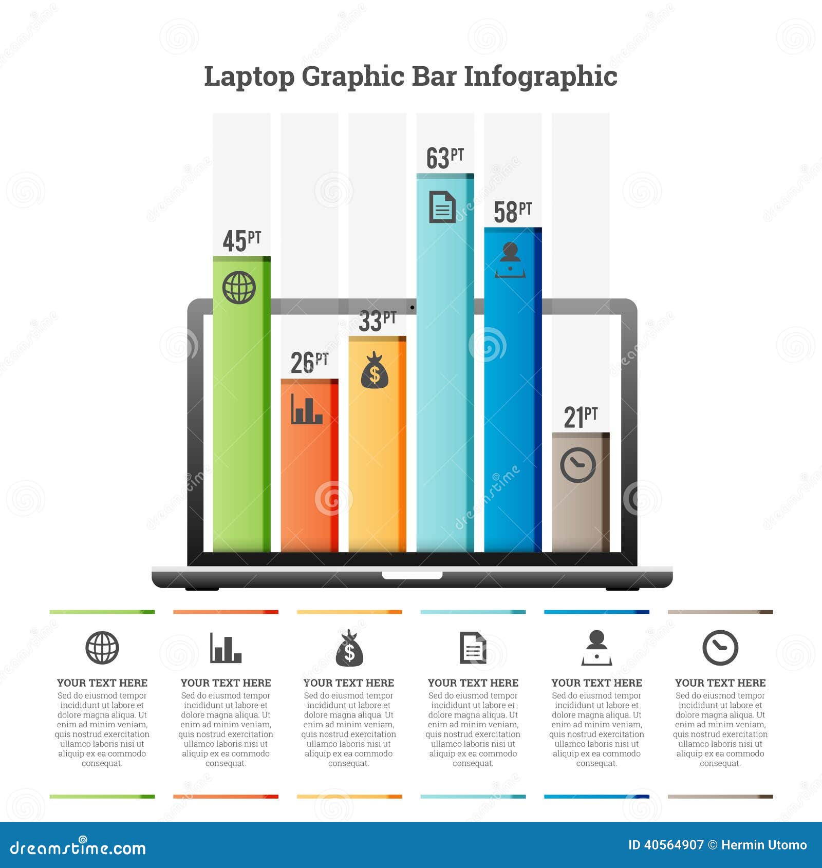 Laptop Graphic With A Stylized Digital File Drawer Data Storage Concept ...