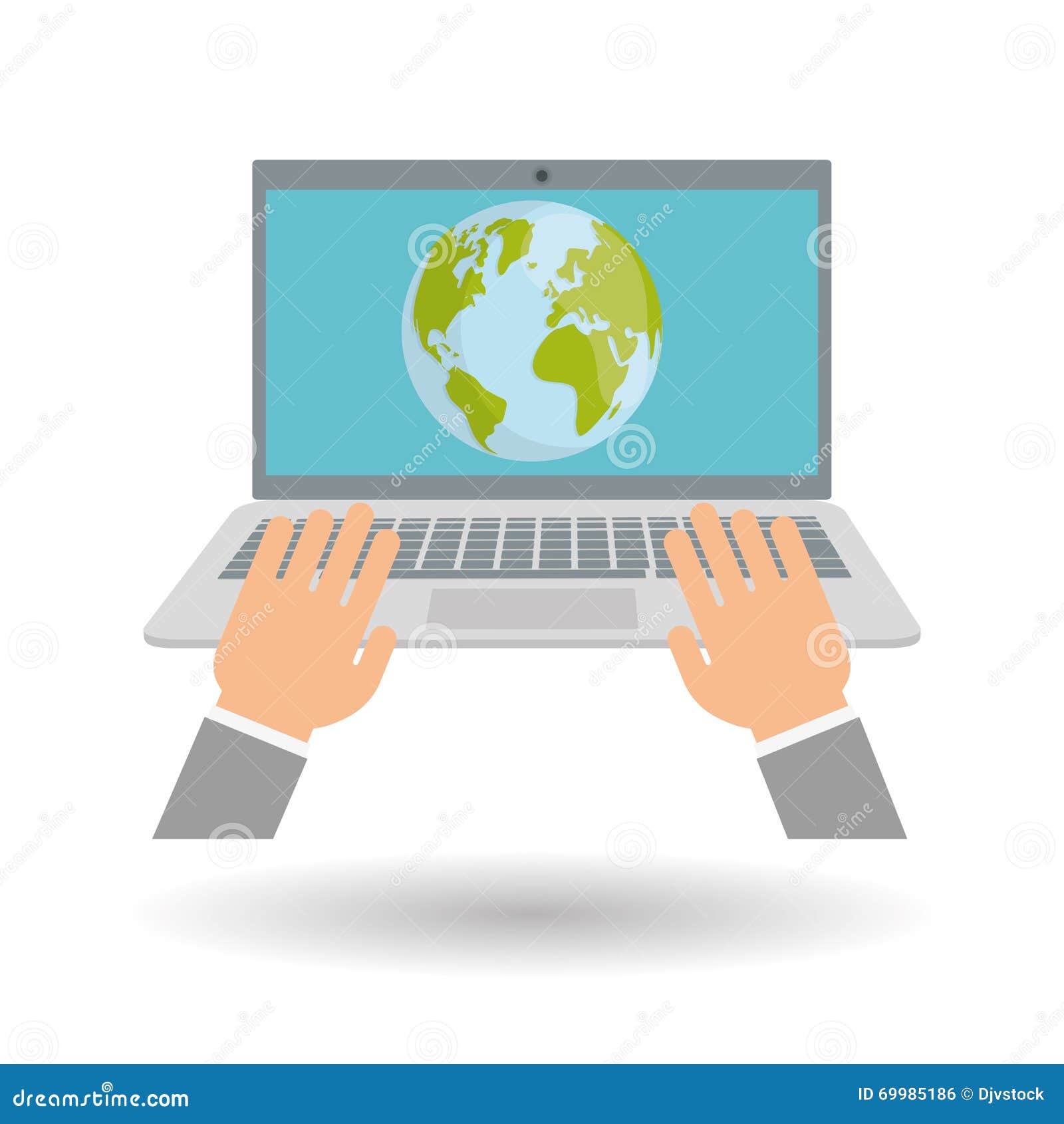 Laptop Graphic Design , Vector Illustration Stock Vector - Illustration ...