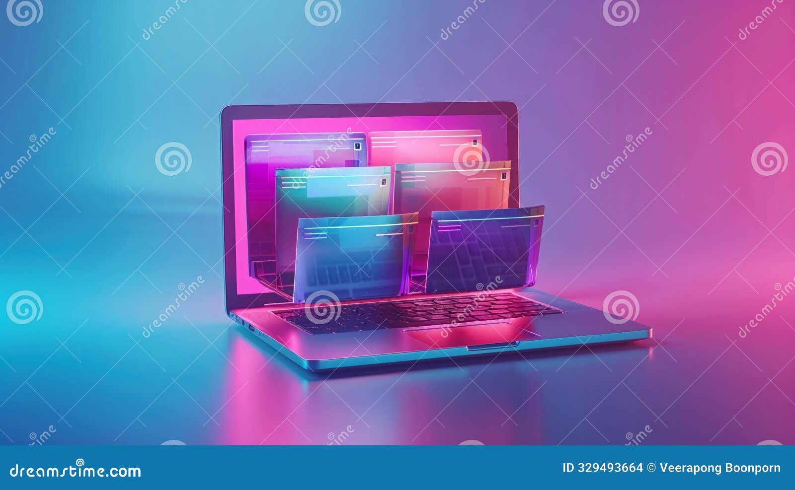 Stylized Digital Map Of Japan - Illustration Of Technology And Culture ...