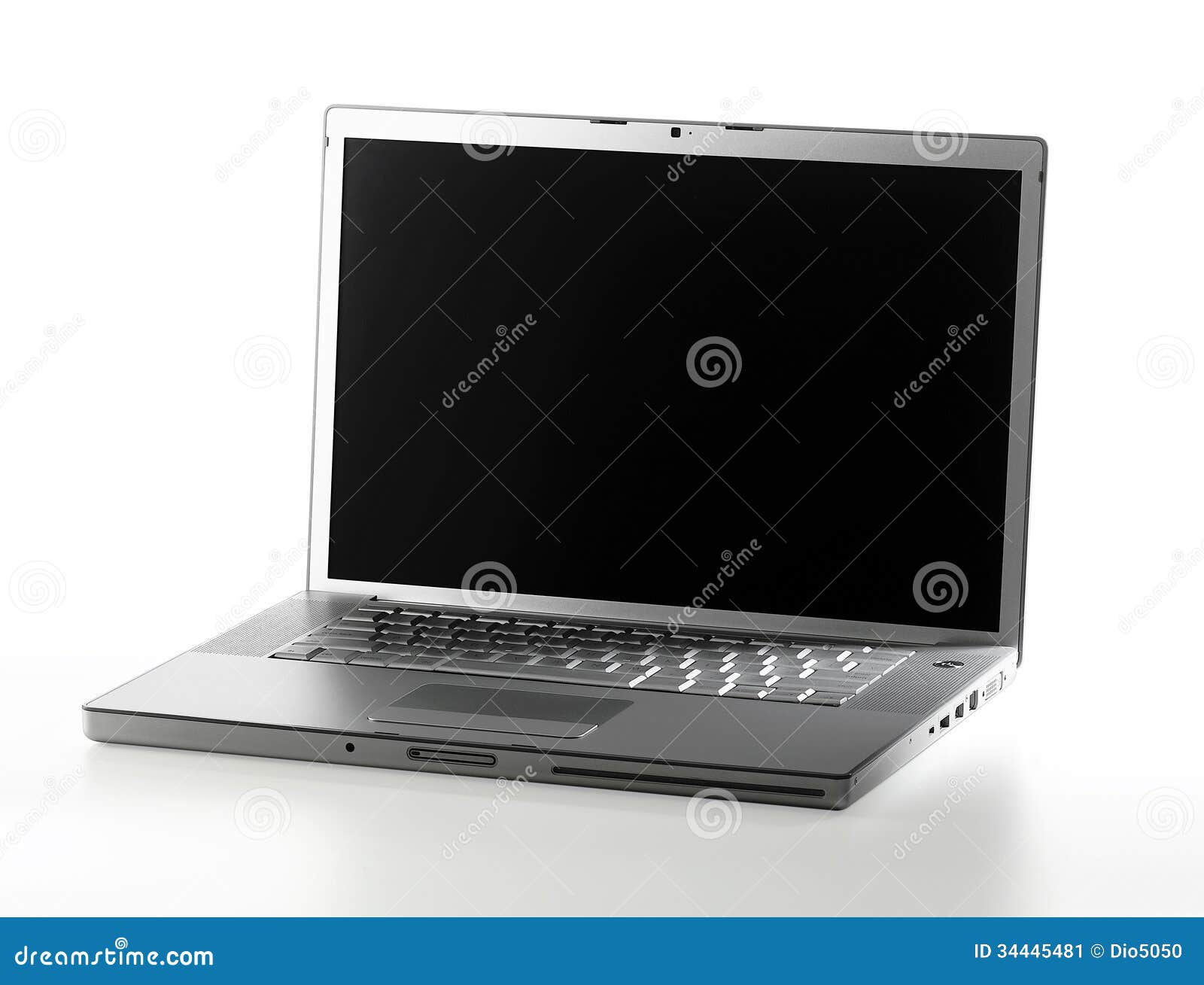 Laptop stock image. Image of mobile, silver, technology - 34445481