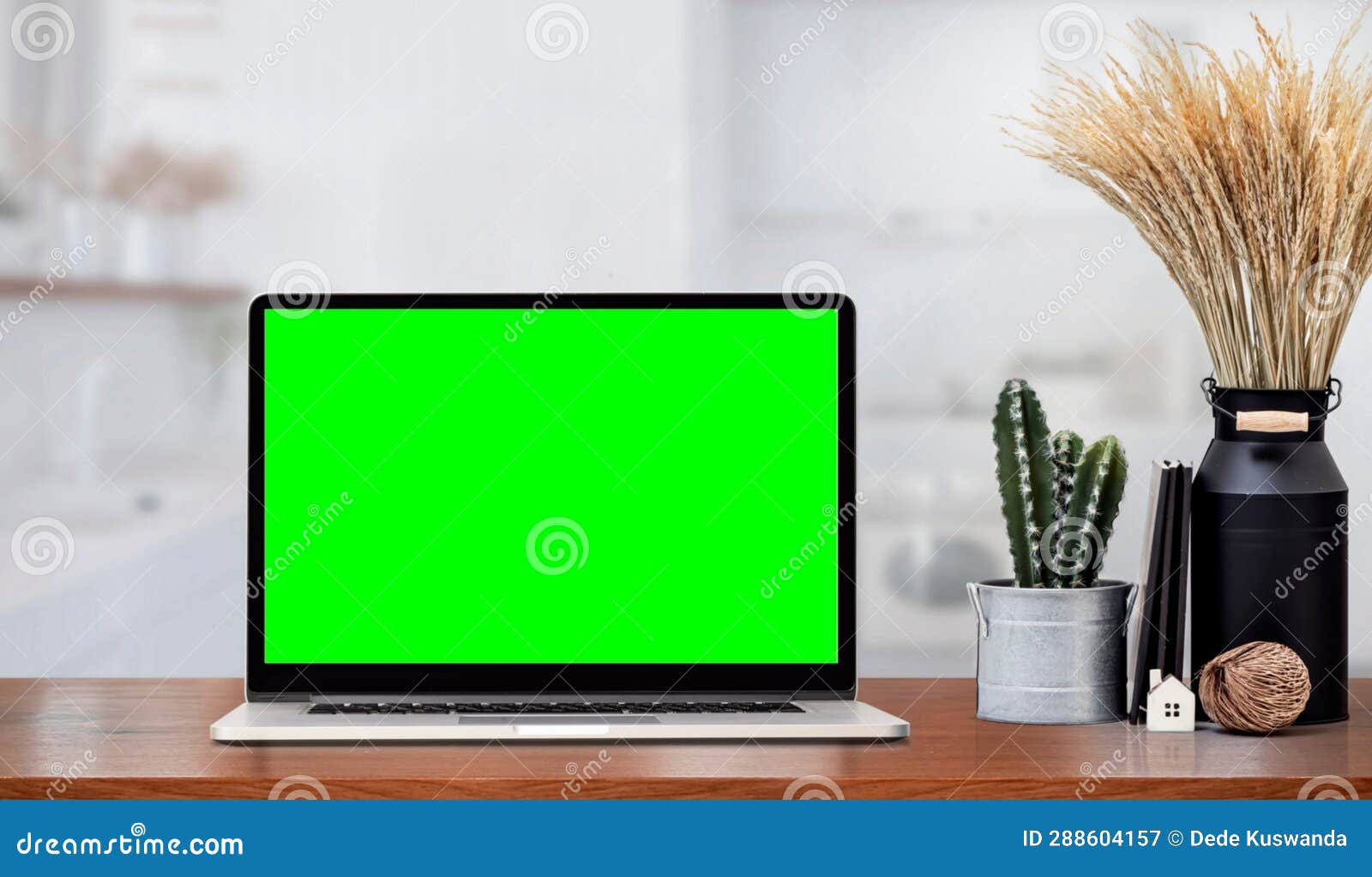 Laptop Green Screen, Background Green. Stock Illustration ...