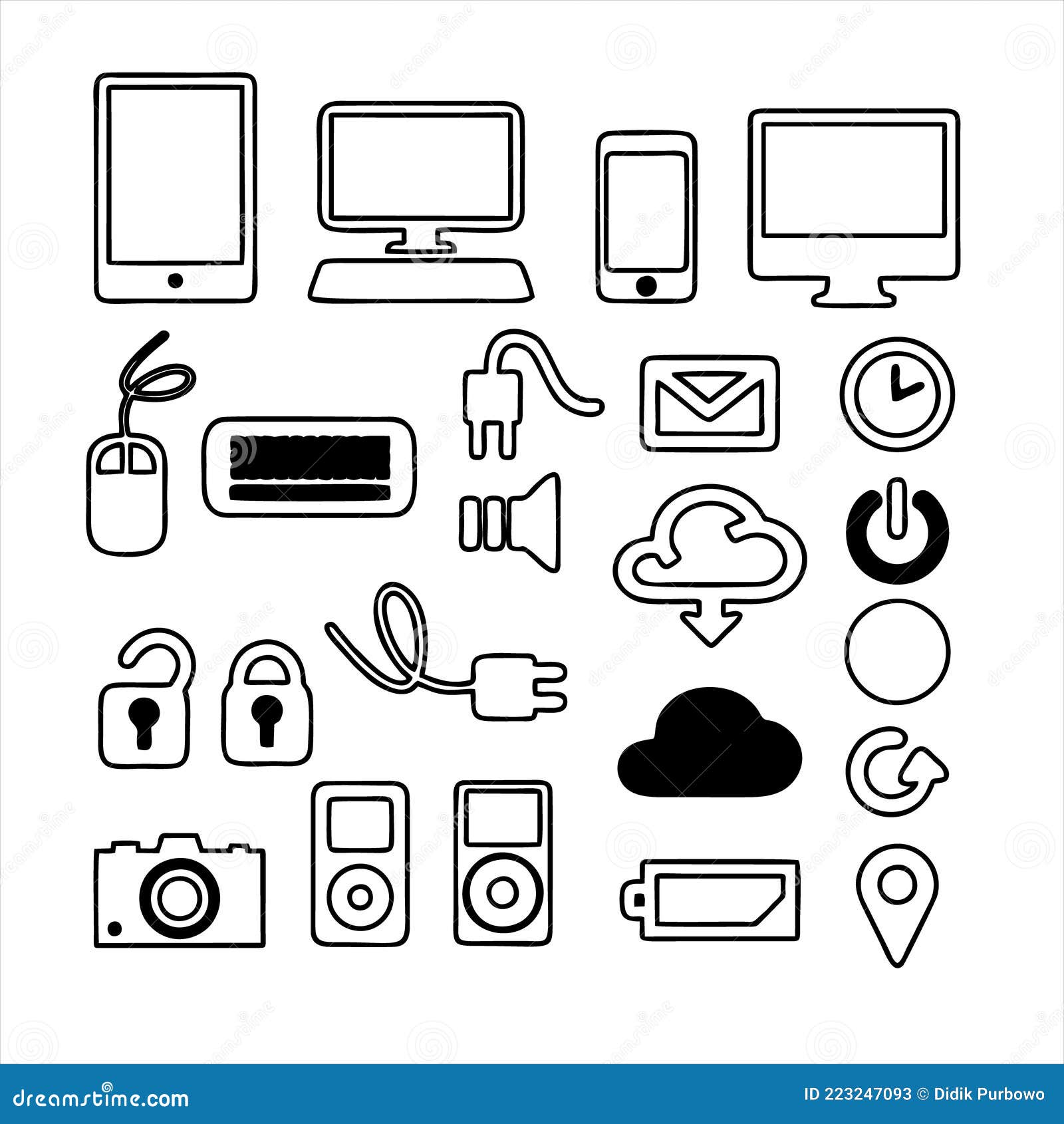 Laptop with Hand Icon. Laptop Icon. Laptop Vector Stock Vector ...