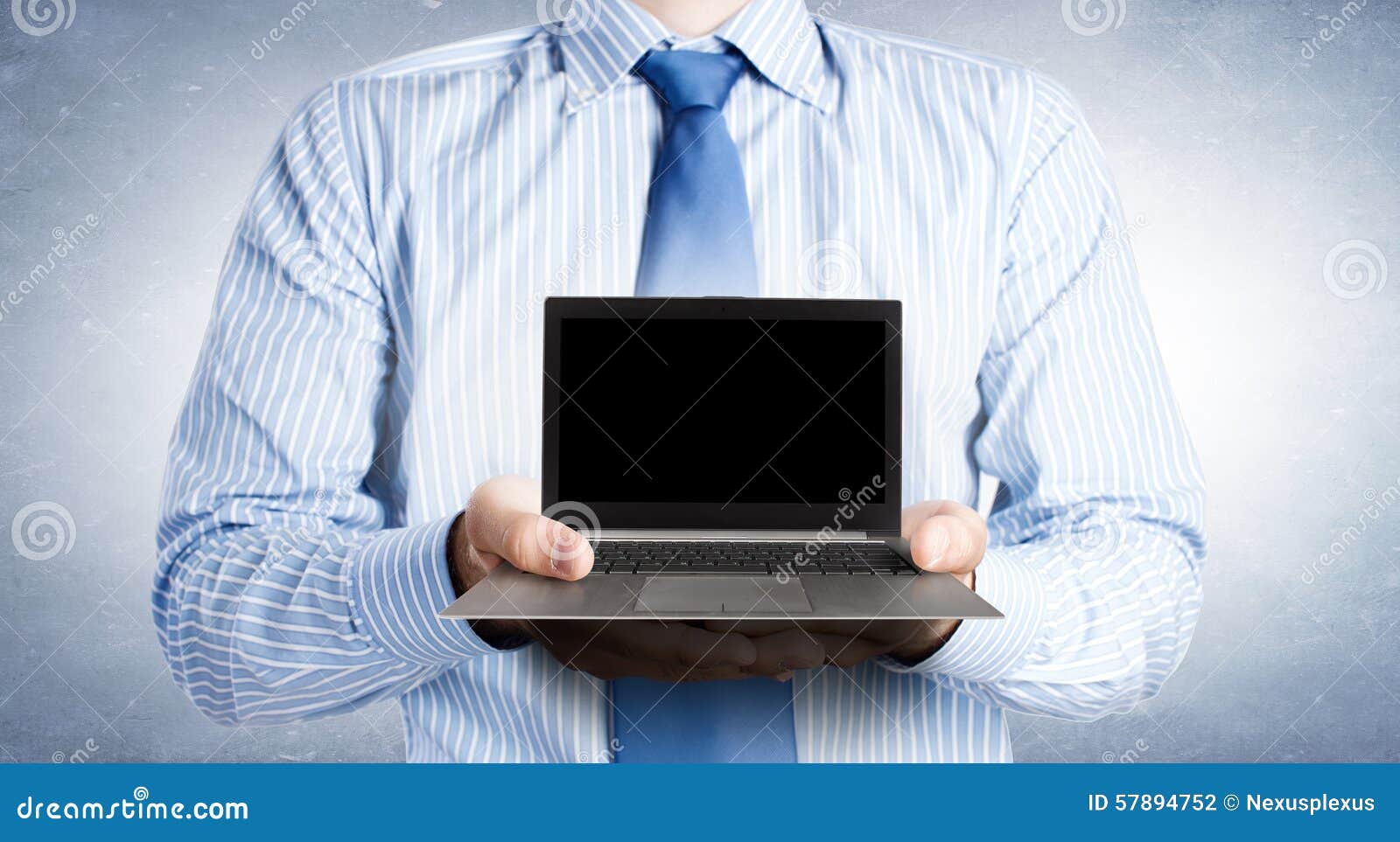 Laptop in hands stock photo. Image of play, close, gadget - 57894752