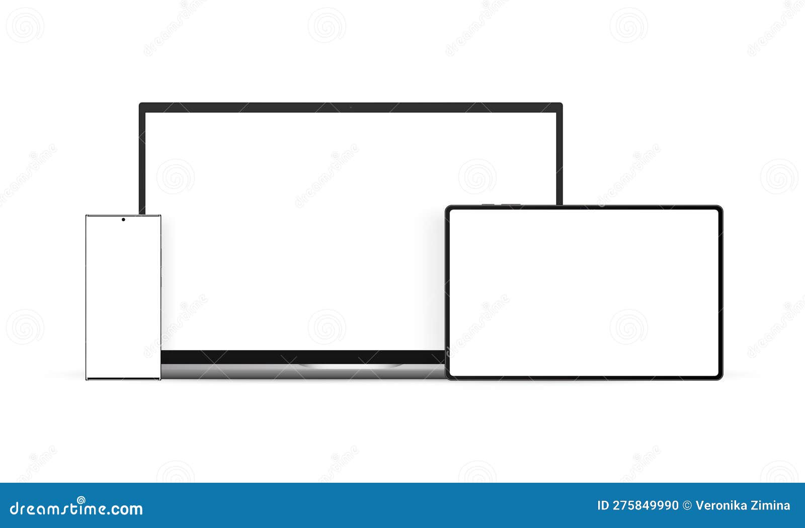 Screens Of A Laptop, Tablet, And Smartphone, Ensuring Optimal User ...
