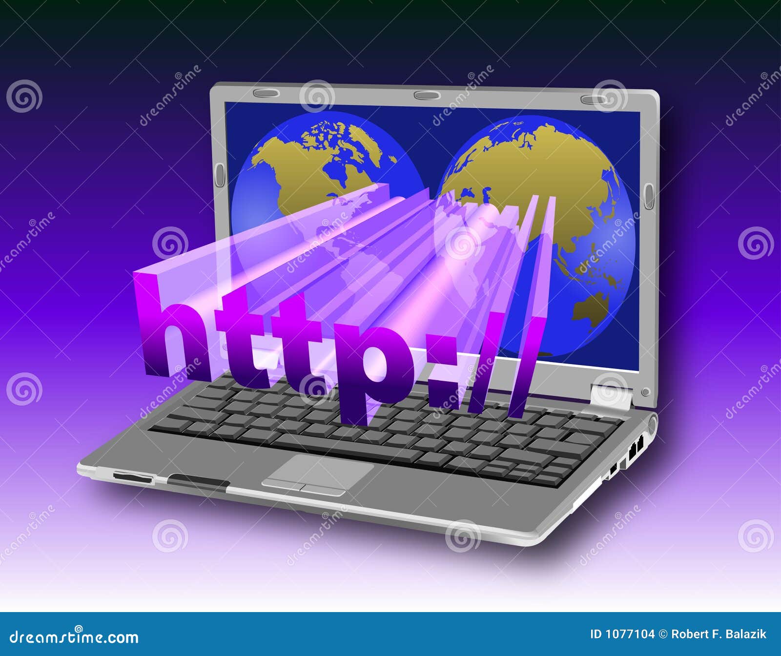 Laptop_http stock illustration. Illustration of nation - 1077104