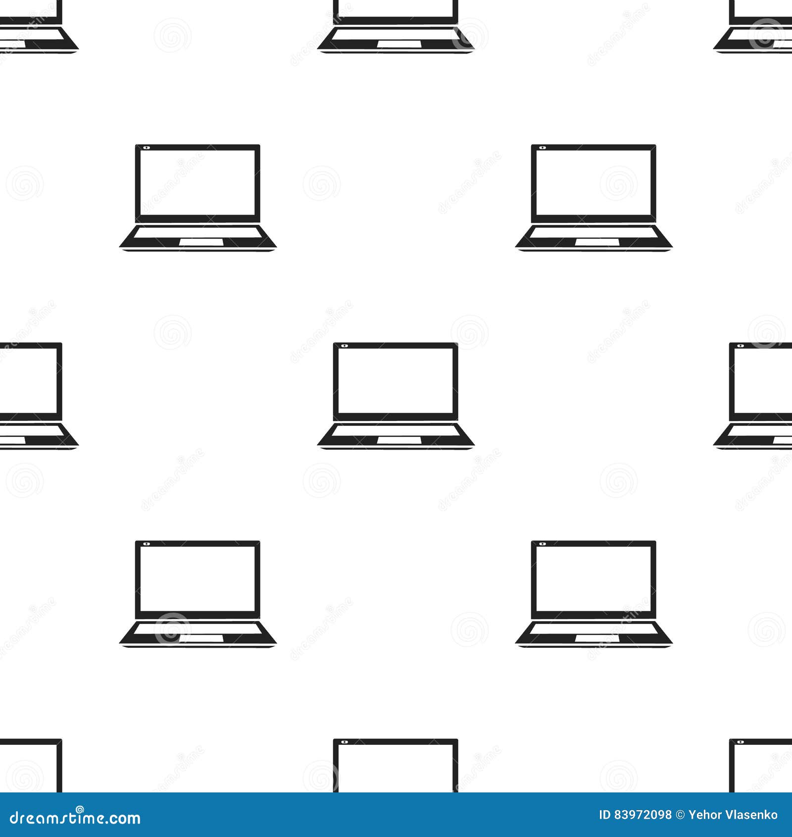 Laptop Icon In Black Style Isolated On White Background. Personal ...