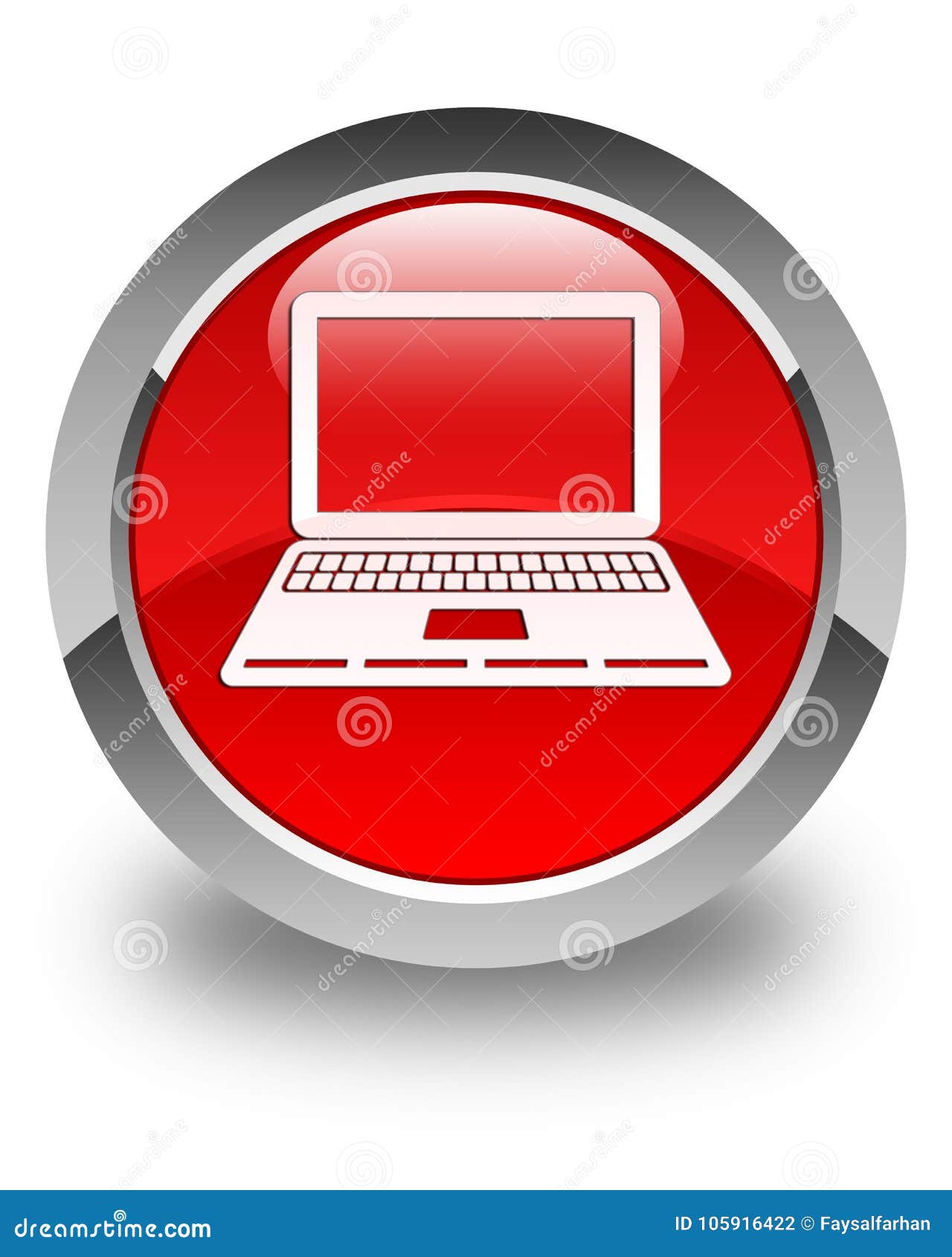 Laptop Icon Glossy Red Round Button Stock Illustration - Illustration ... Laptop Icon Glossy Red Round Button Stock Illustration - Illustration ...