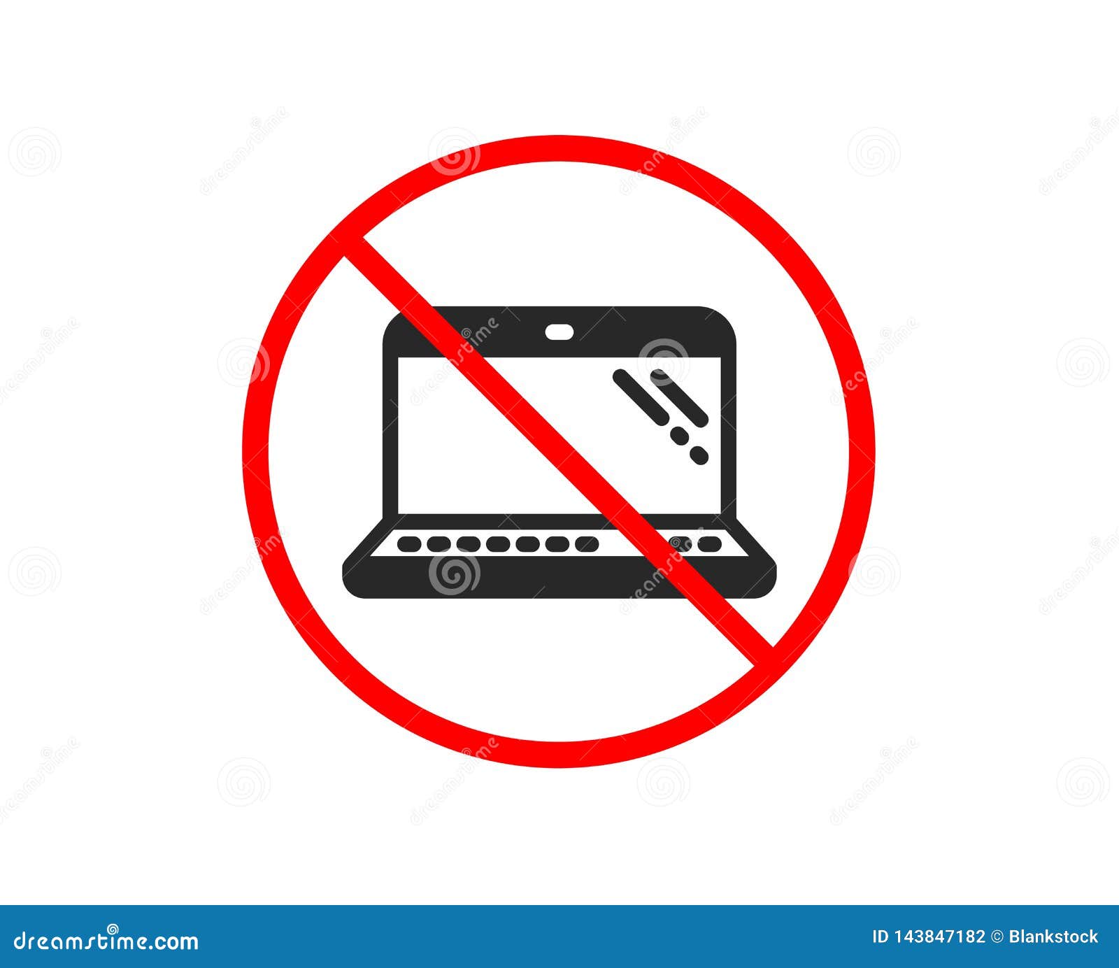 Laptop Icon. Mobile Computer Device Sign. Vector Stock Vector ...