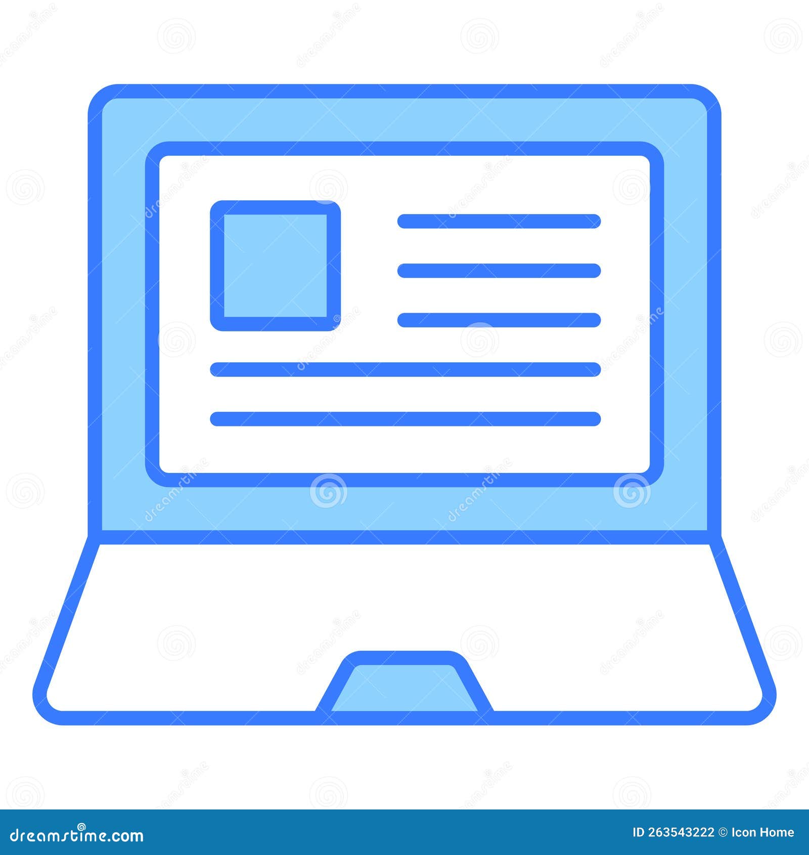 Laptop Icon Modern Vector Illustration Stock Vector - Illustration of ...