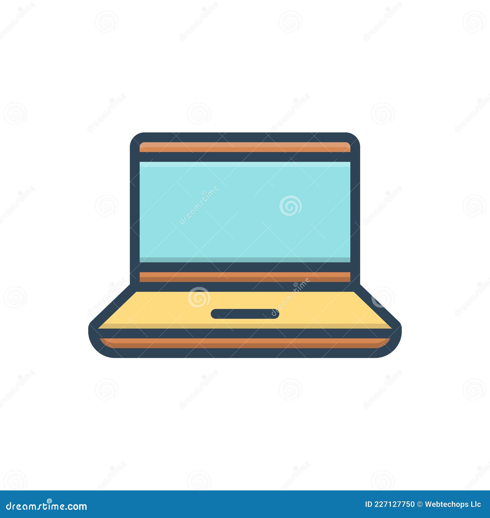 Color Illustration Icon for Laptop, Pc and Electronic Stock ...