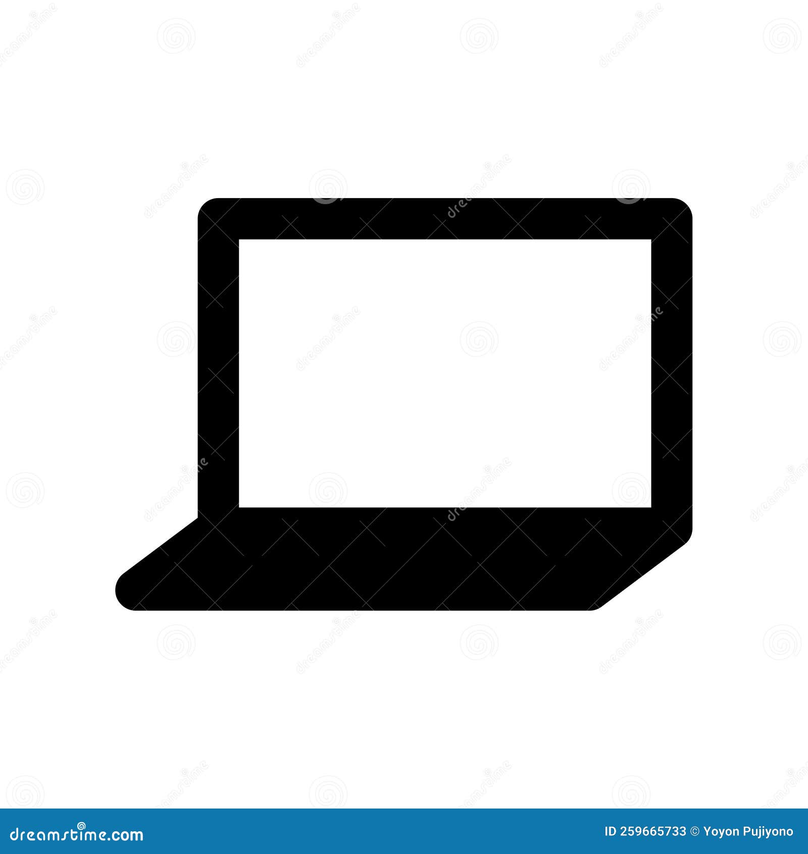 Laptop Icon for Personal Computer Stock Vector - Illustration of design ...
