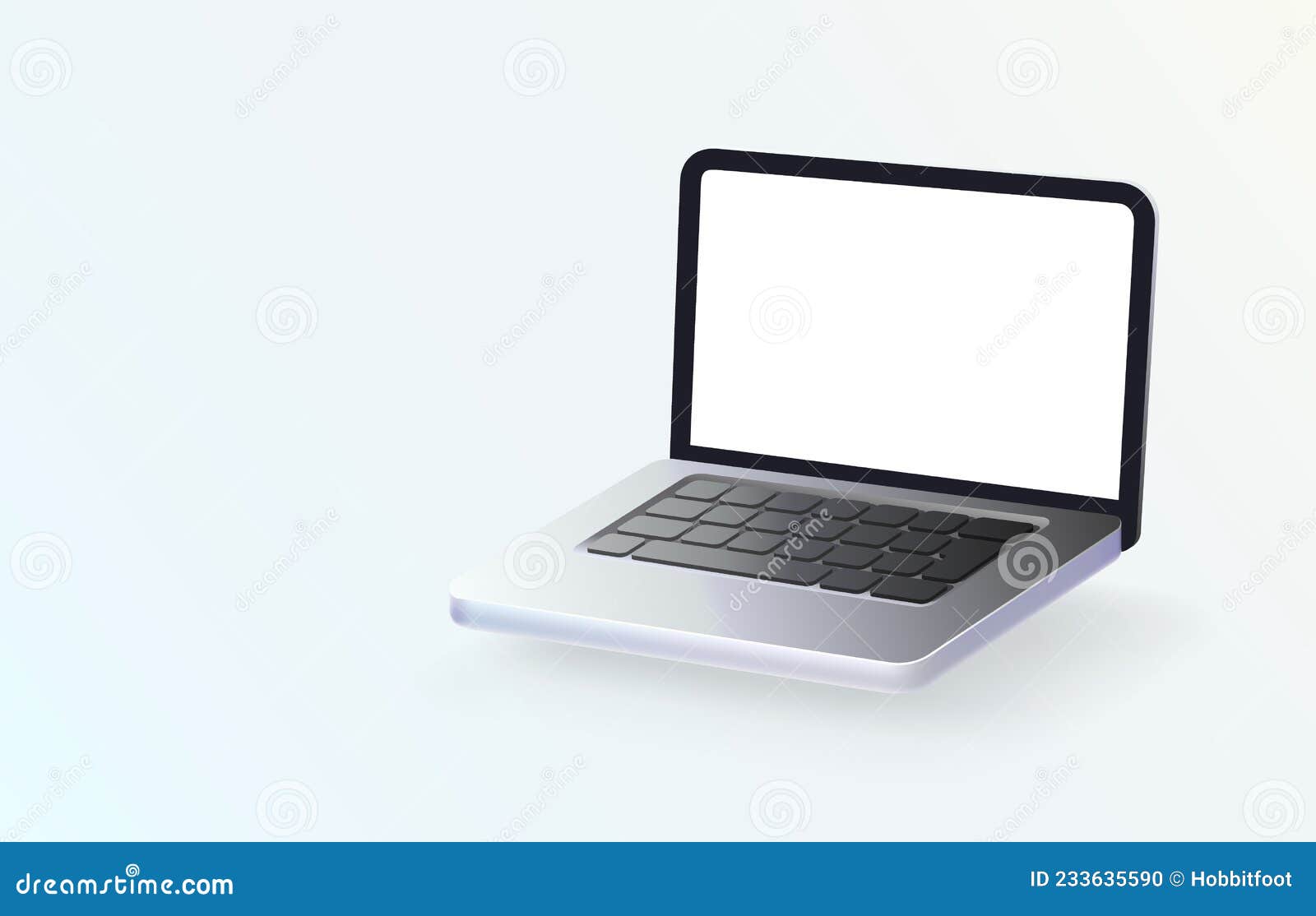 Laptop Icon, White Screen, Computer Frame Work. Vector Stock Vector ...