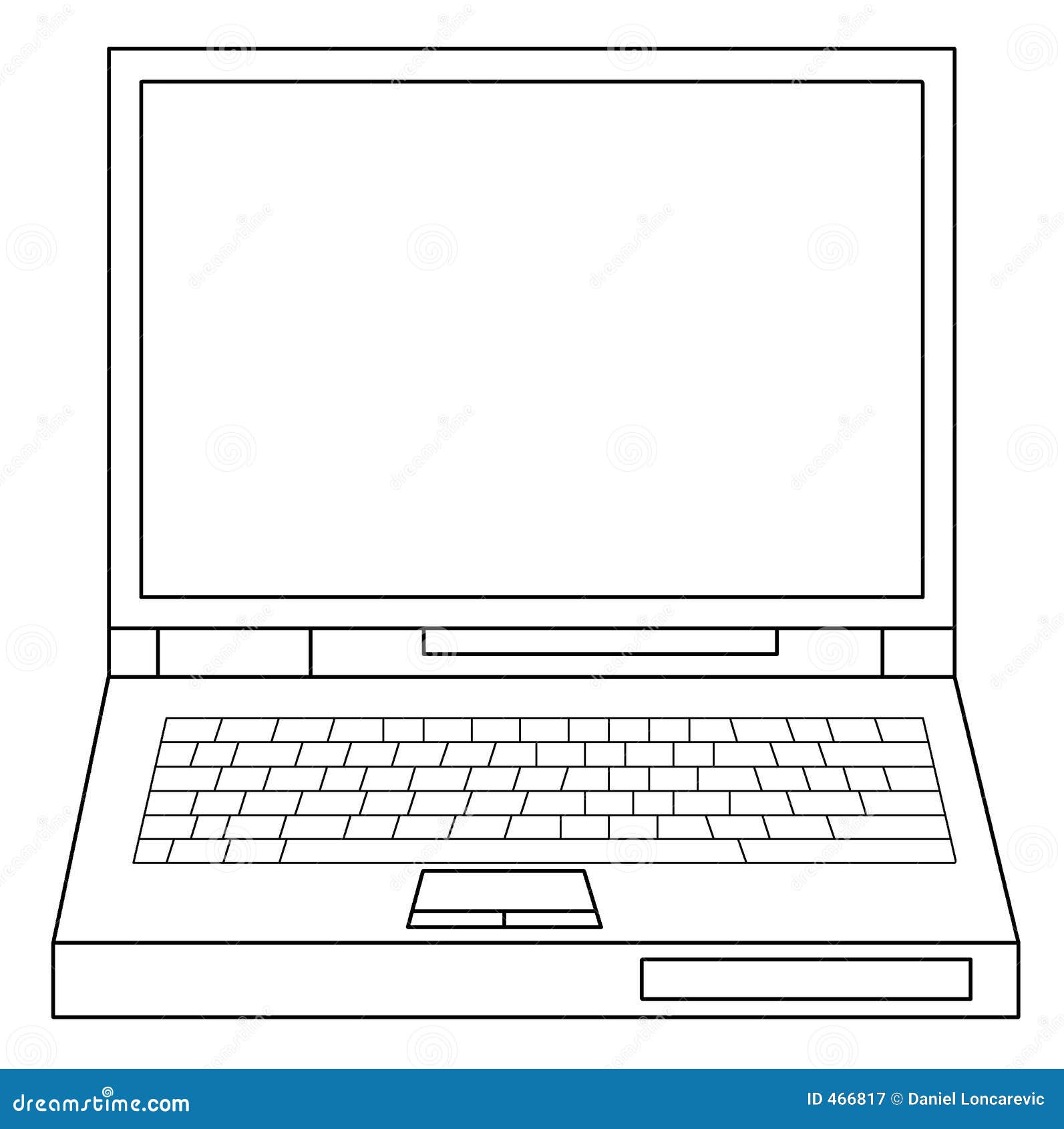 Laptop illustratie stock illustratie. Illustration of computers - 466817