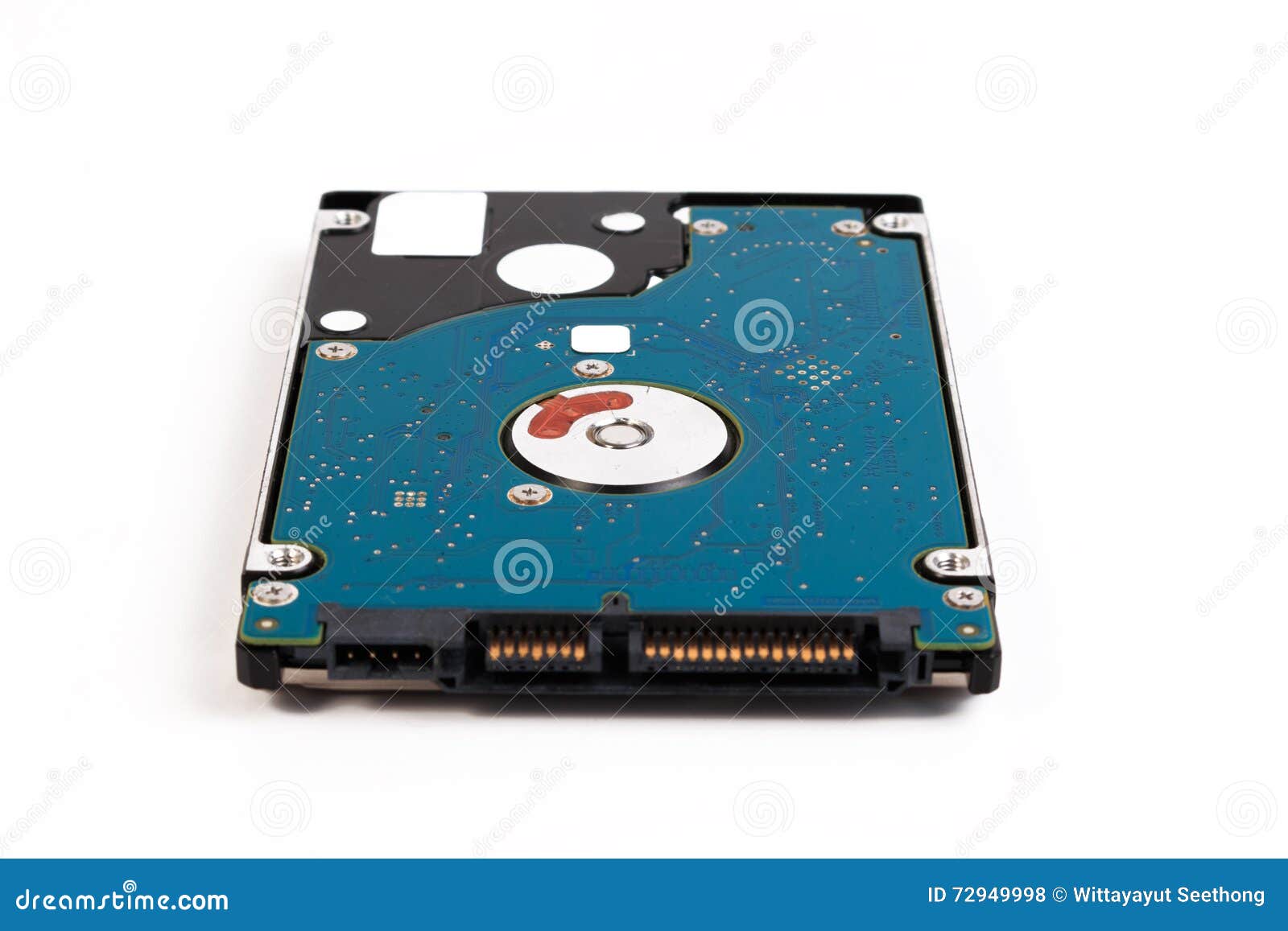 Laptop 2.5 Inch SATA Harddisk Isolated on a White Background Stock ...