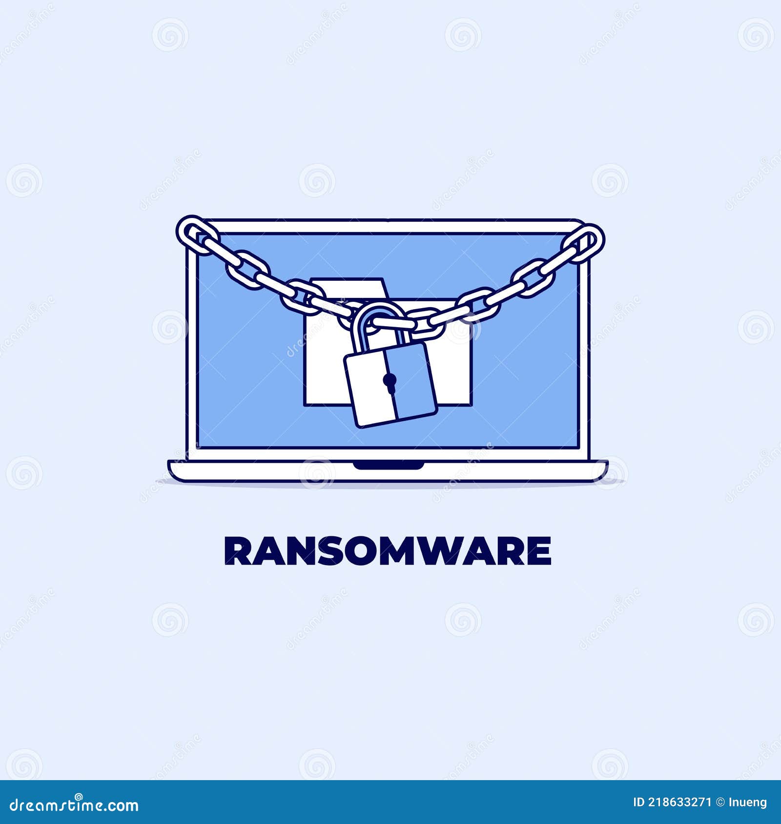 Ransomware Icon On White Background. Simple Element Illustration From ...