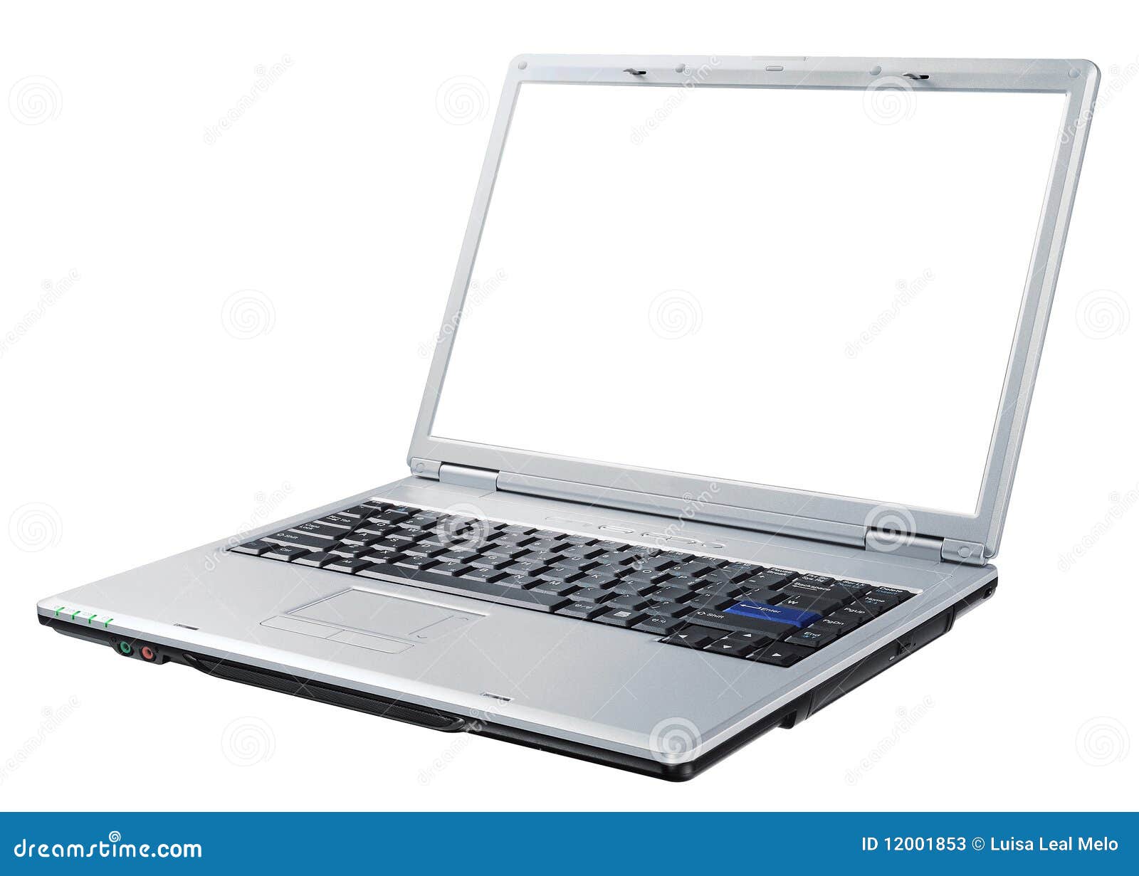 Laptop. Isolated stock image. Image of monitor, network - 12001853