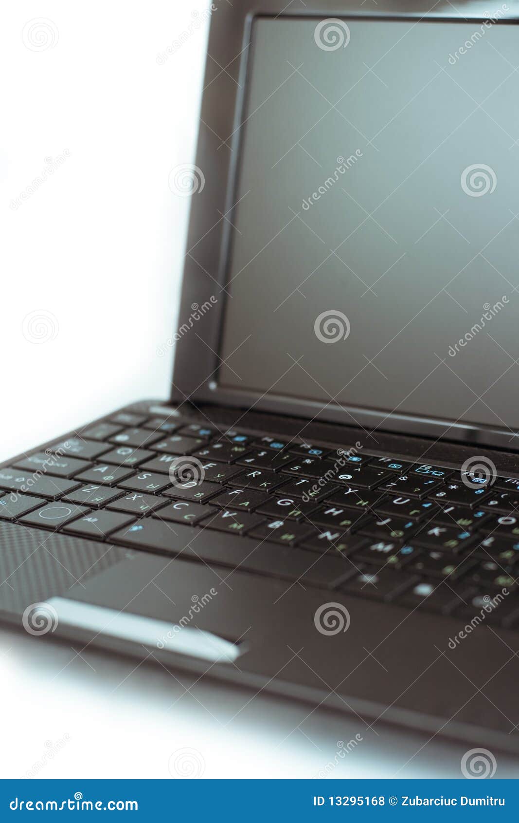 Laptop isolated stock photo. Image of notebook, work - 13295168
