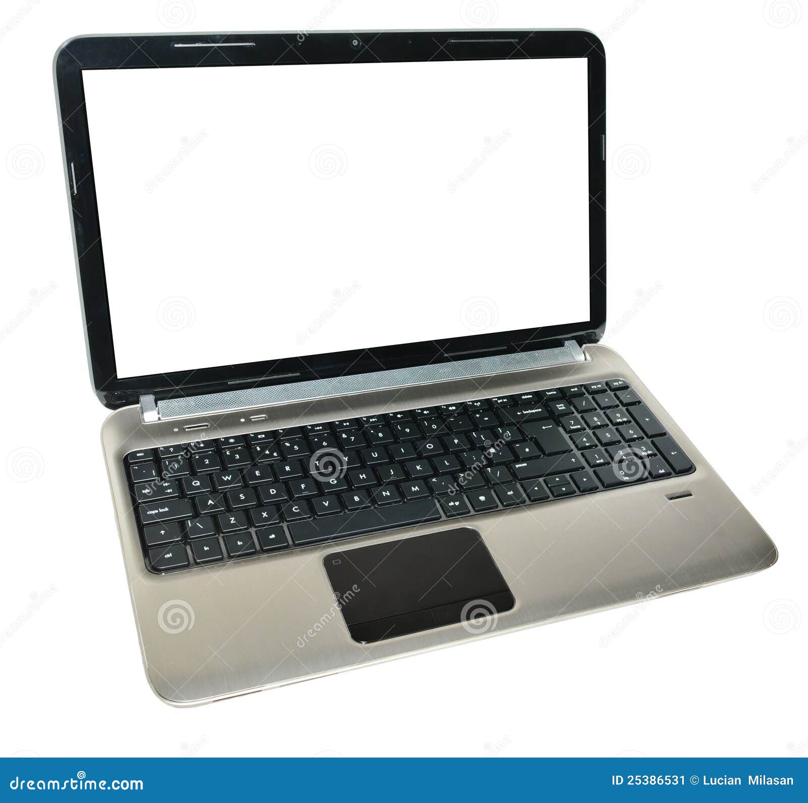 Laptop isolated stock image. Image of modern, laptops - 25386531