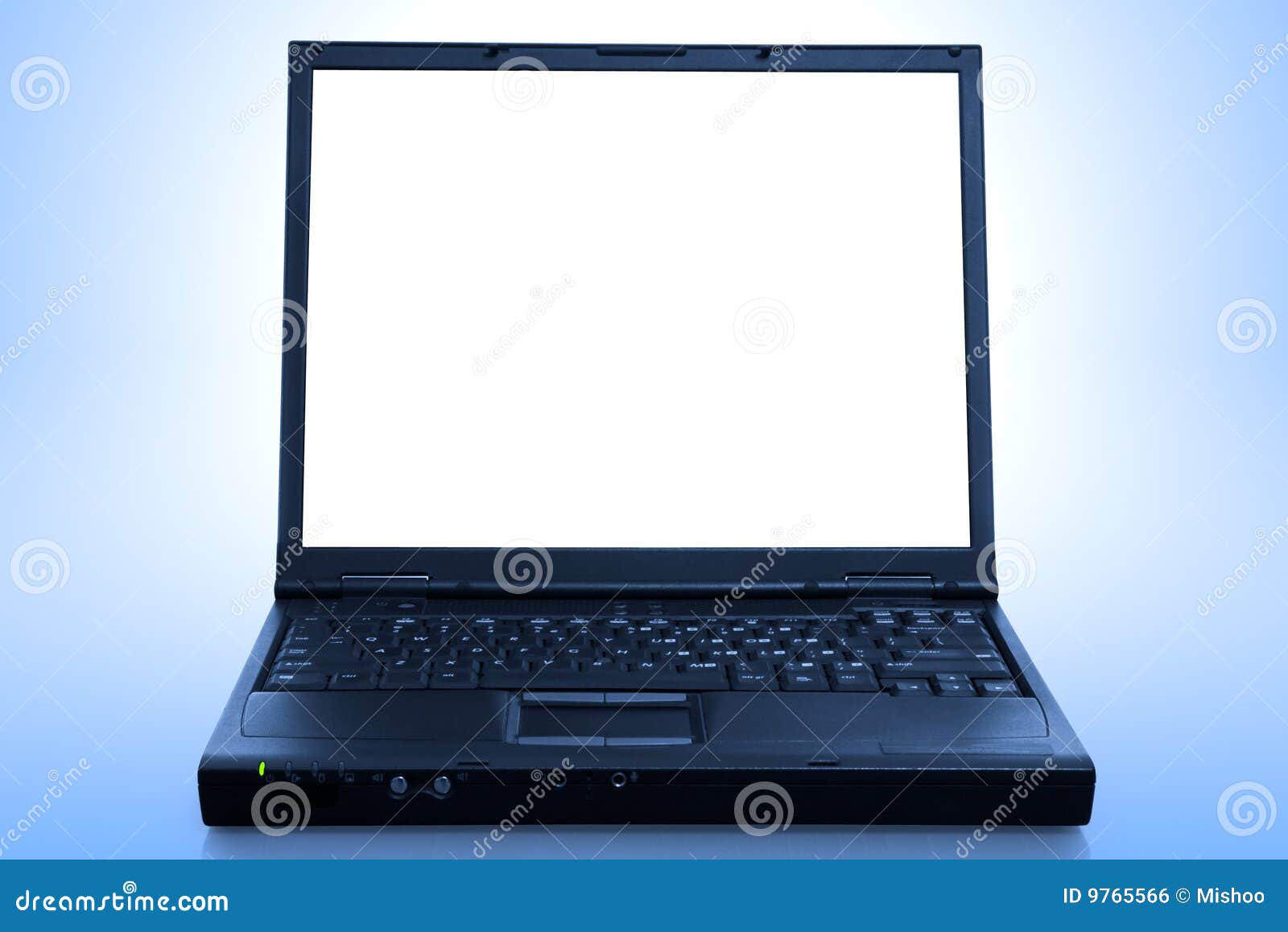 Laptop isolated stock photo. Image of keypad, empty, equipment - 9765566