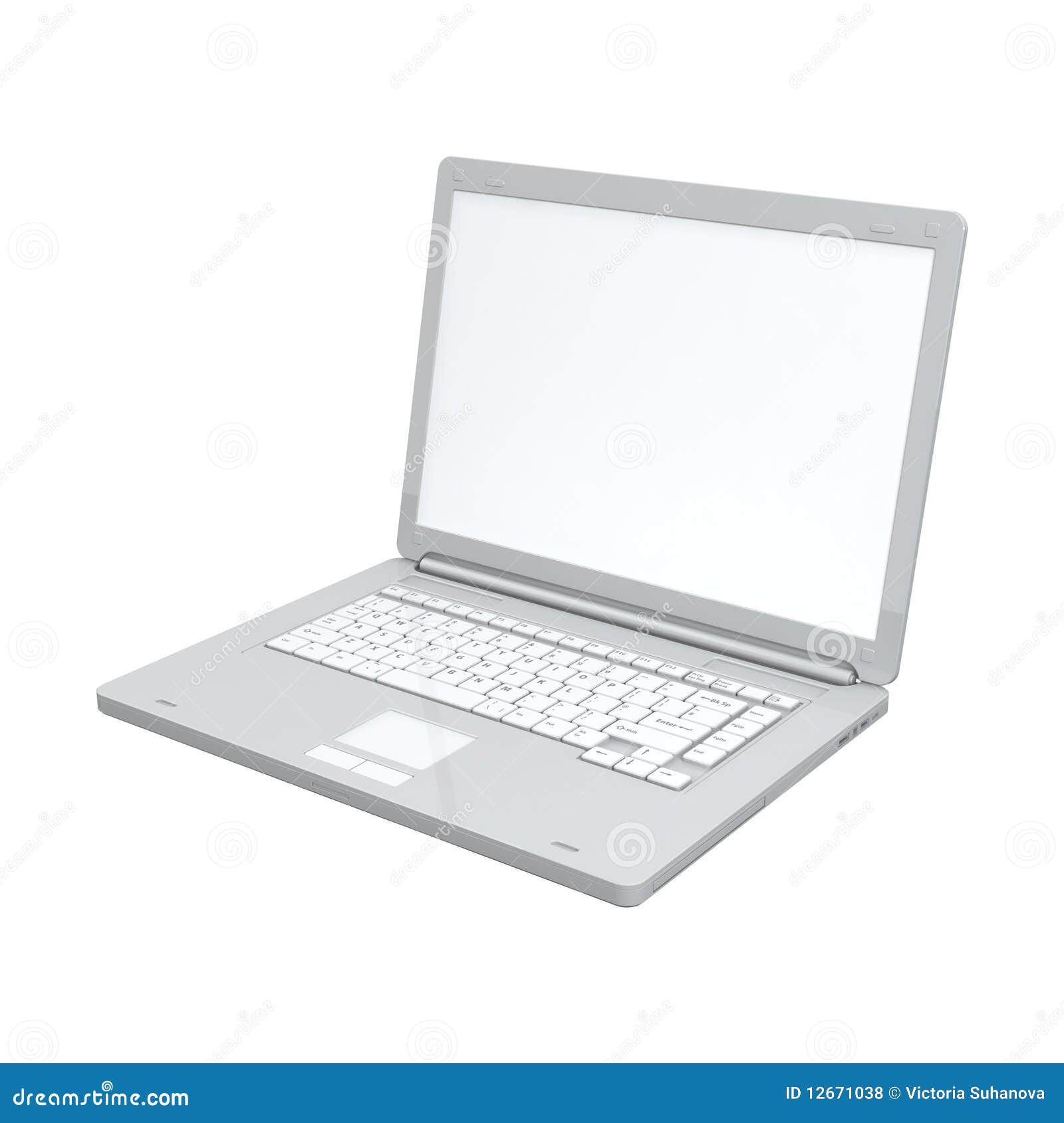 Laptop In Perspective Icon. Linear Vector Illustration From Modern ...