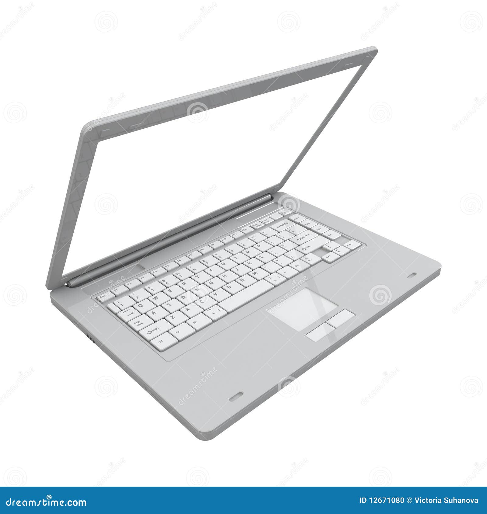 Laptop Isolated Perspective View Stock Illustration - Illustration of ...