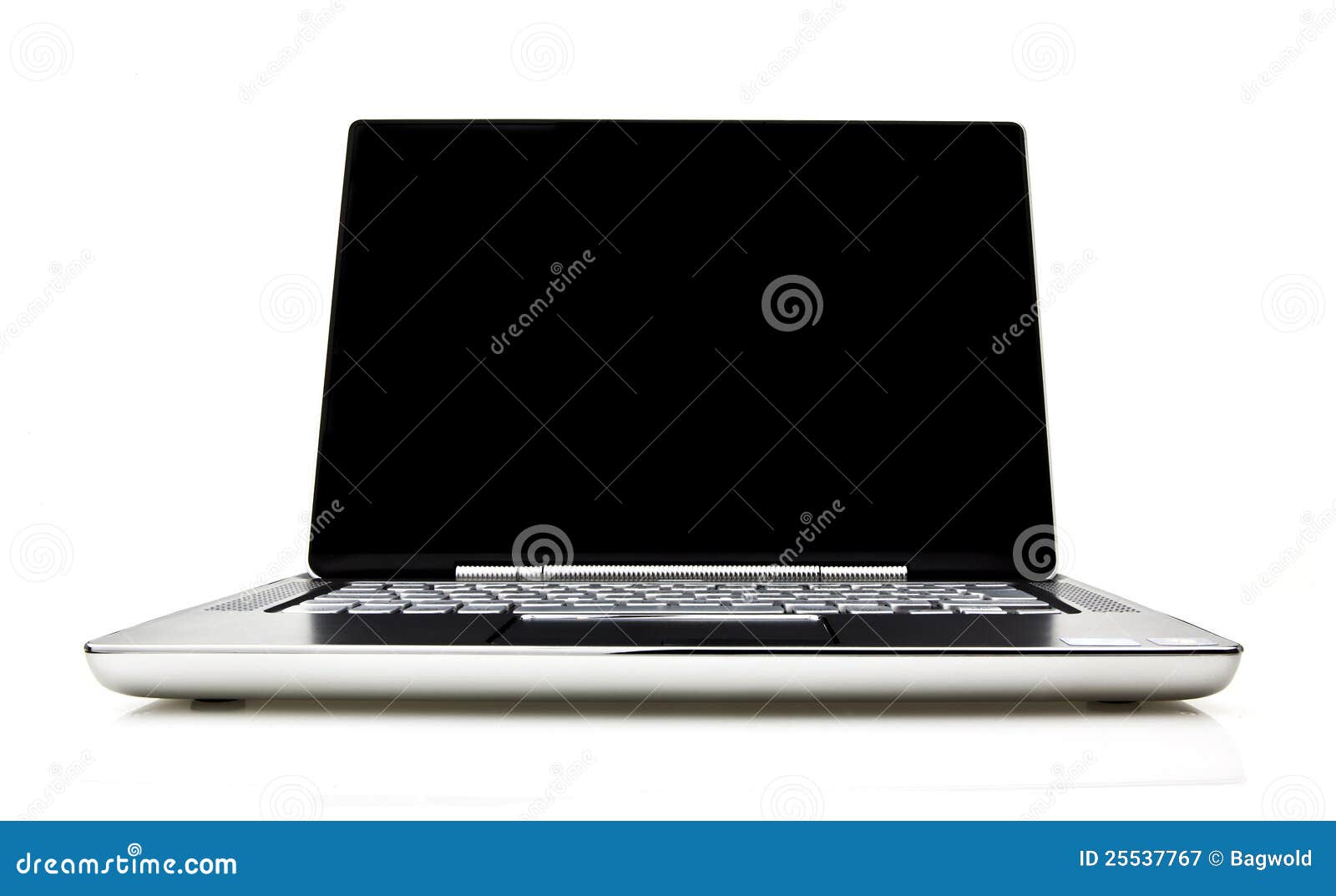 Laptop isolated on white stock image. Image of help, electronic - 25537767