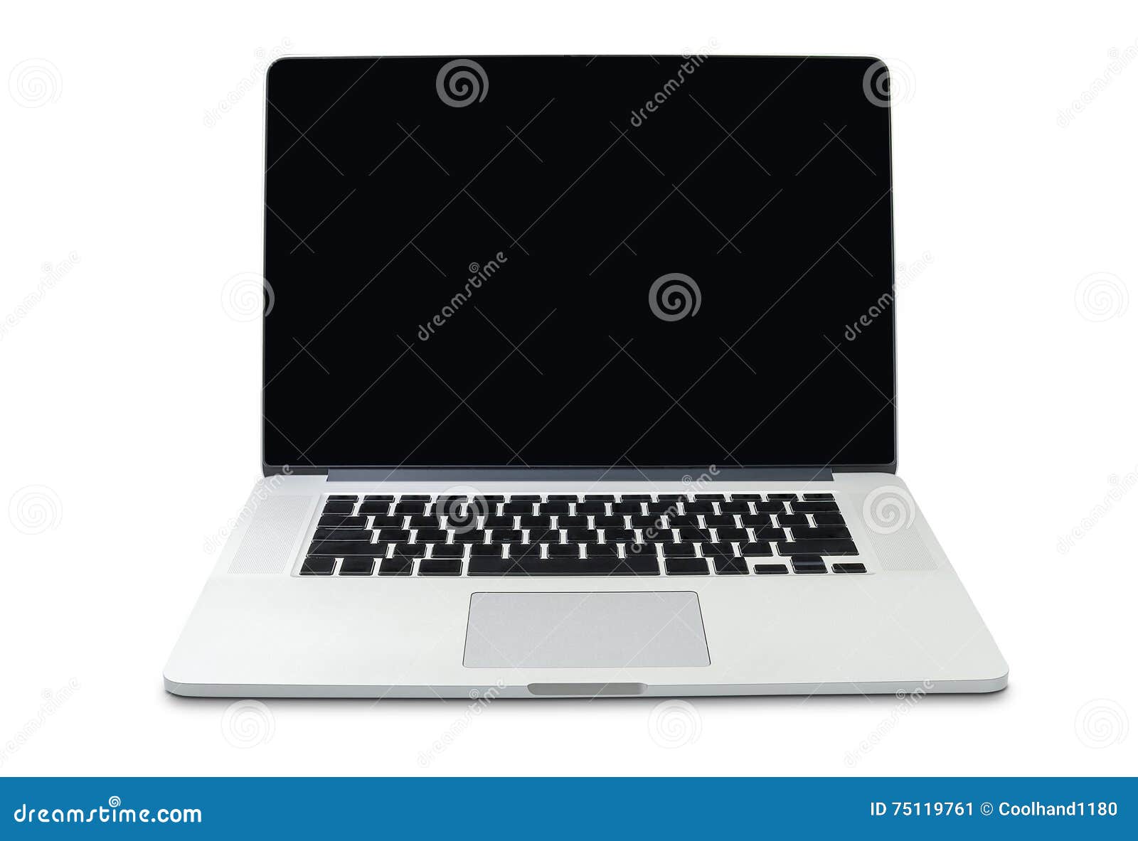 Laptop Isolated stock image. Image of flat, isolated - 75119761