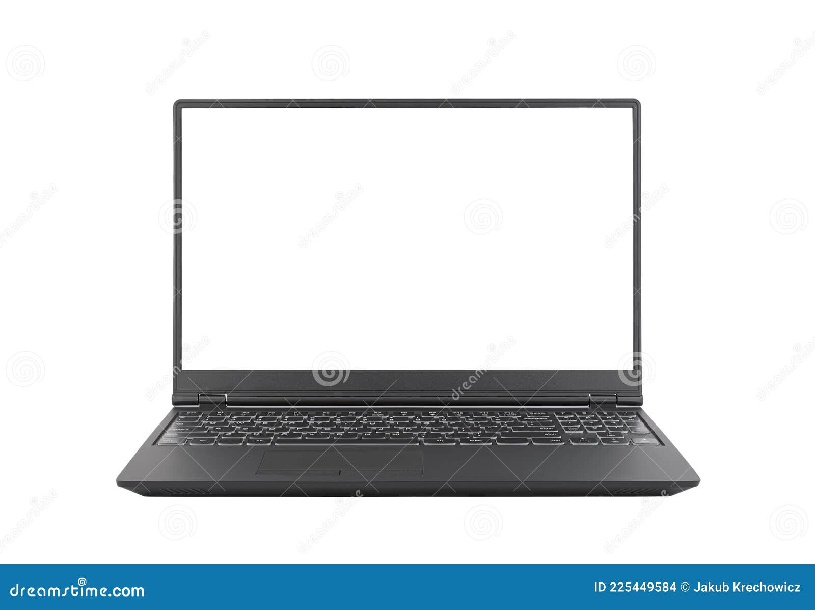 Laptop Isolated on White Background Stock Photo - Image of laptop ...