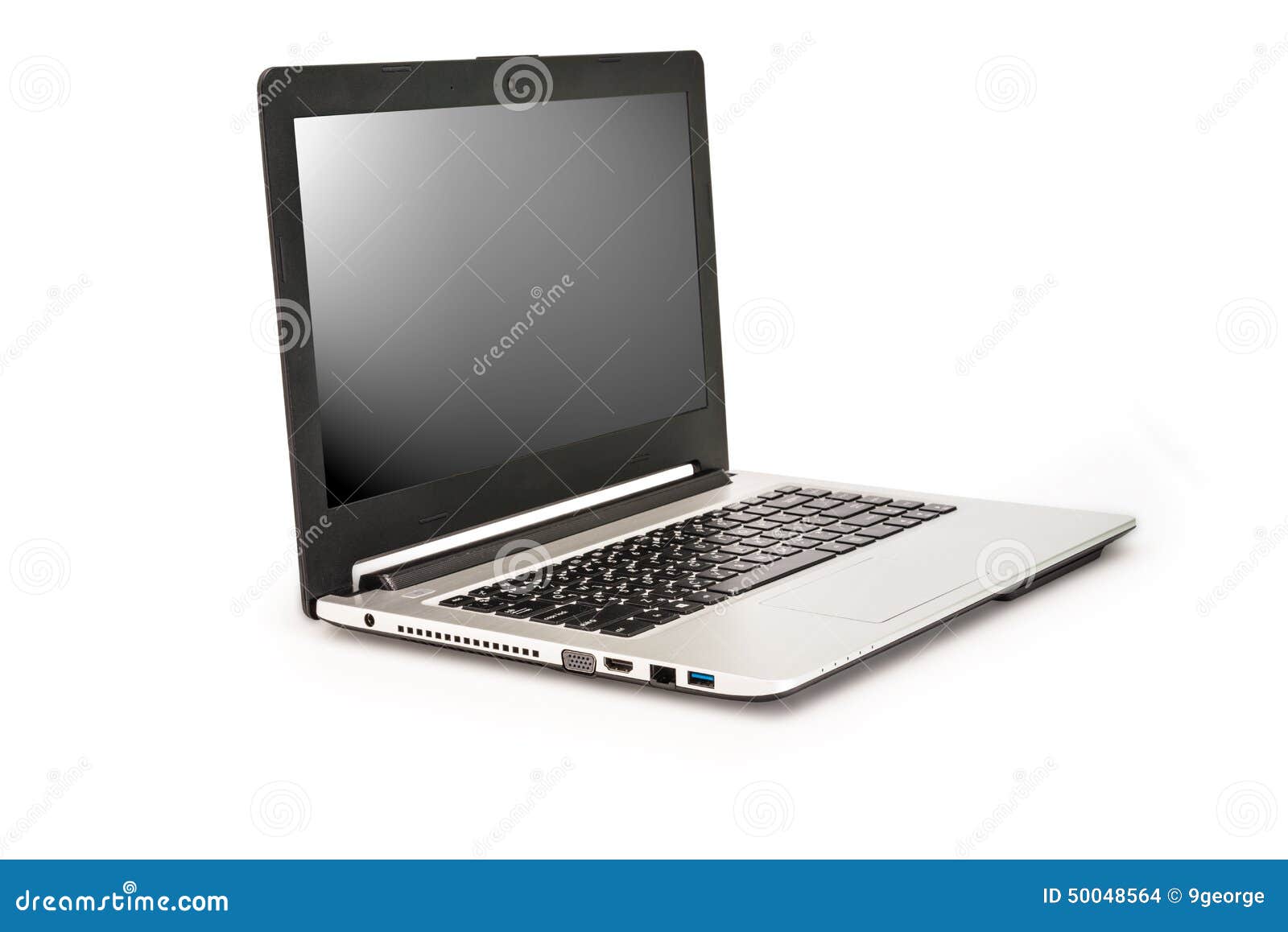 Laptop Isolated on White Background Editorial Stock Image - Image of ...