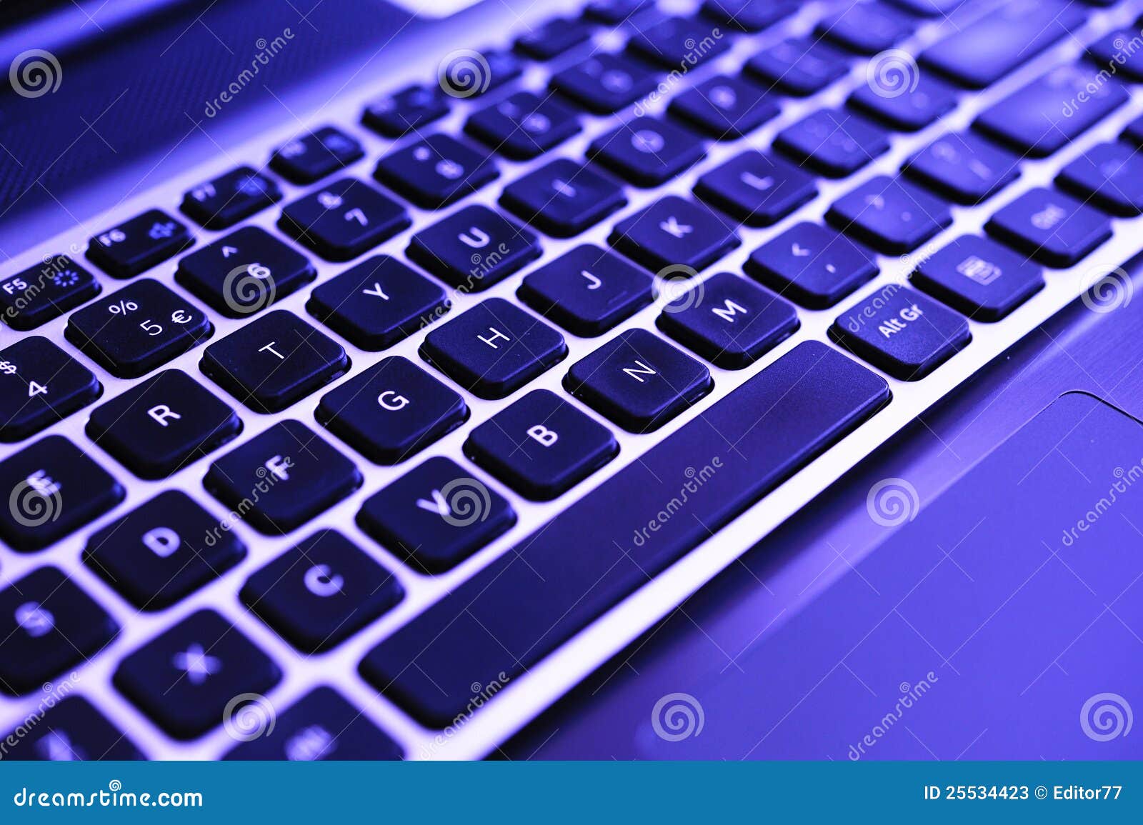 Laptop keyboard stock image. Image of letters, technology - 25534423