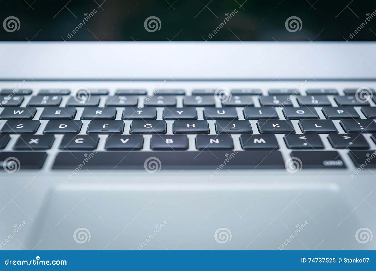 Laptop keyboard close-up stock image. Image of alphabet - 74737525