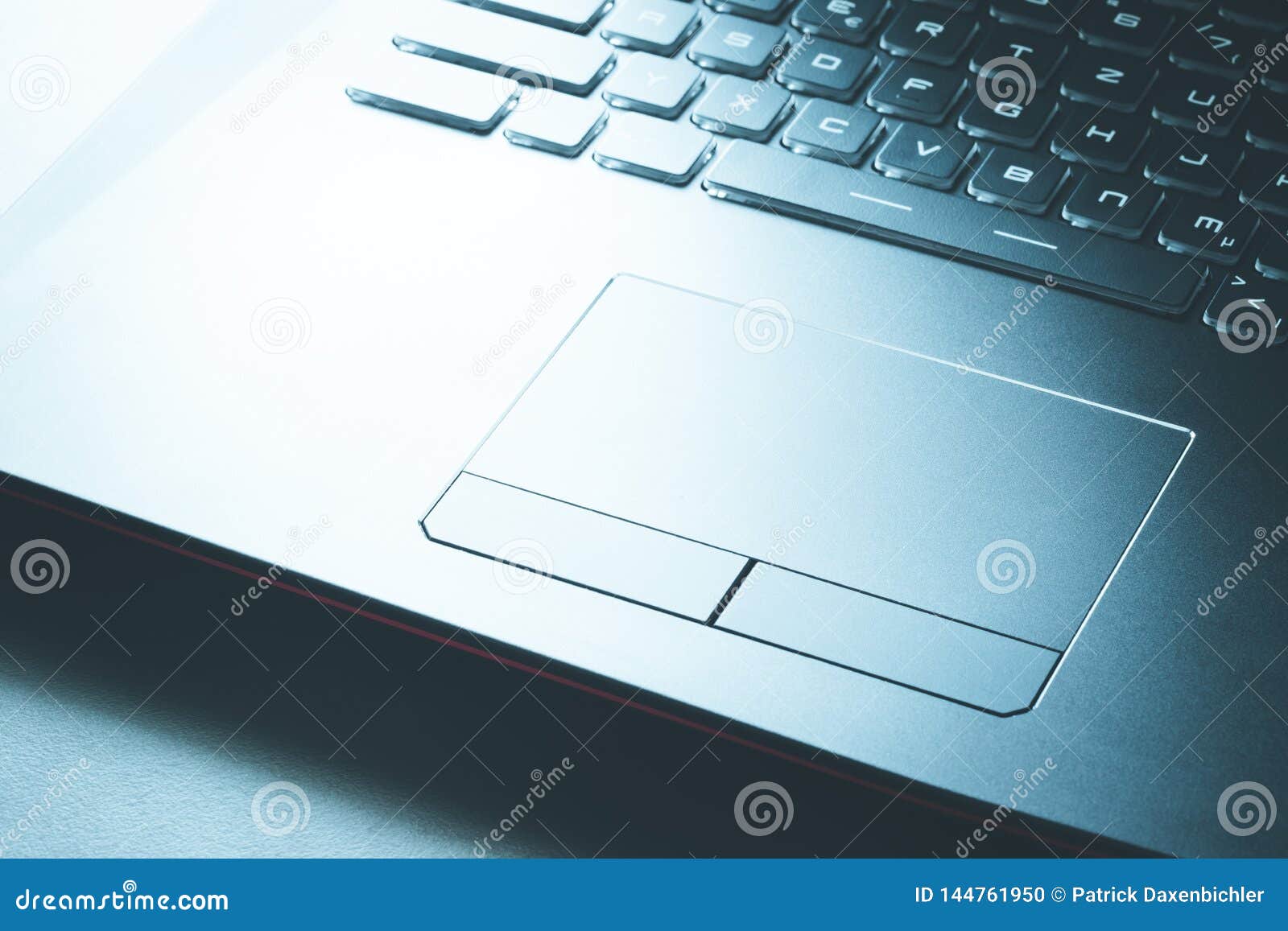 Laptop Keyboard and Touchpad: Closeup Picture Stock Photo - Image of ...