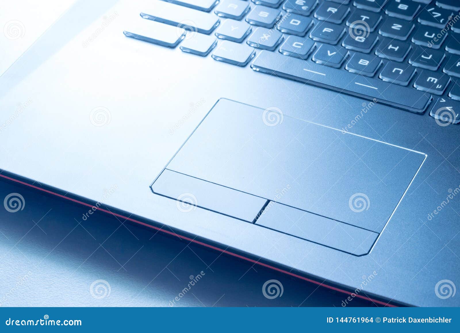 Laptop Keyboard and Touchpad: Closeup Picture Stock Photo - Image of ...