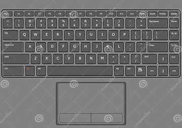 Laptop keyboard US stock vector. Illustration of typing - 51955149