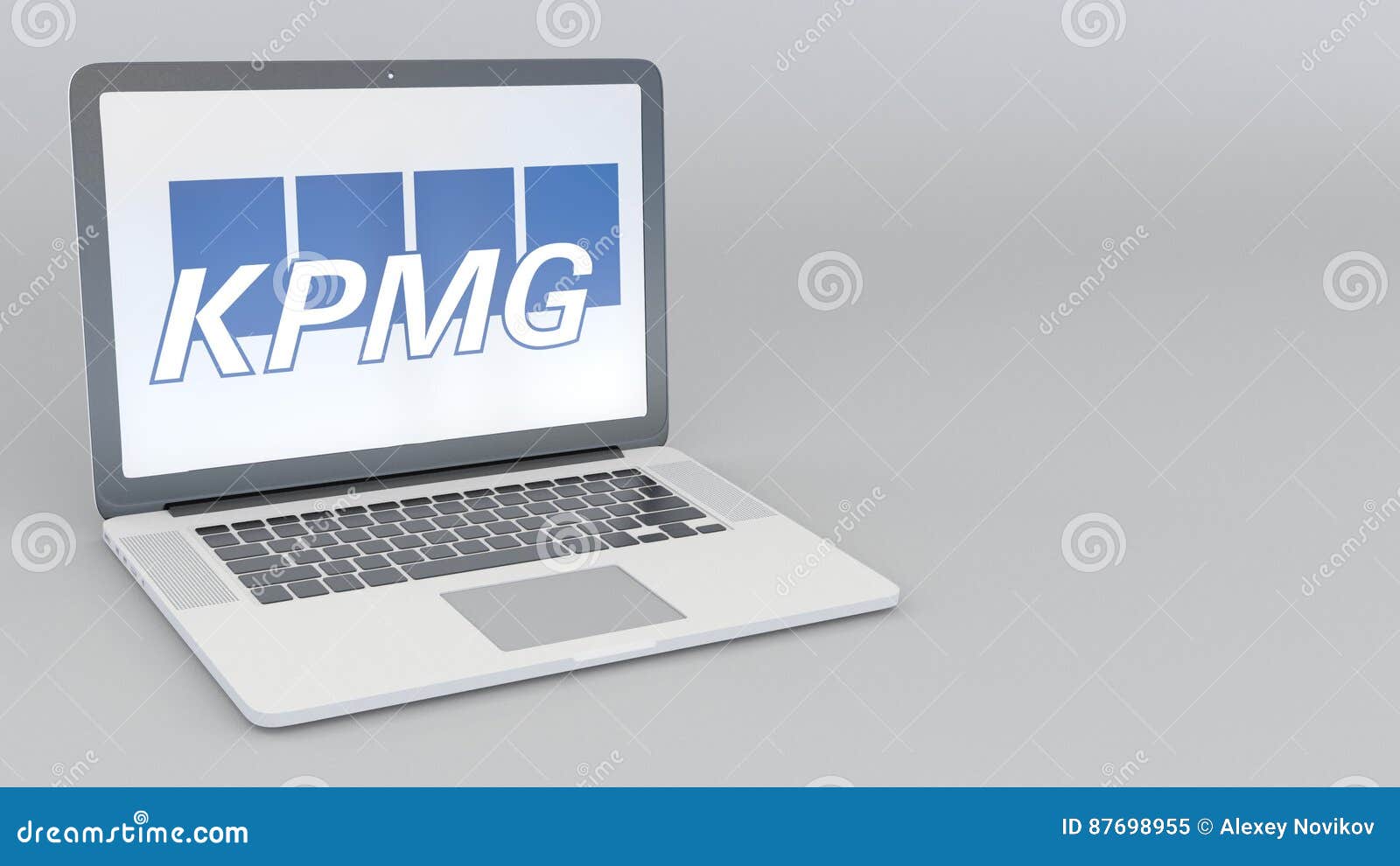 KPMG Logo Made With Computer Code On The Laptop Screen. Editorial ...