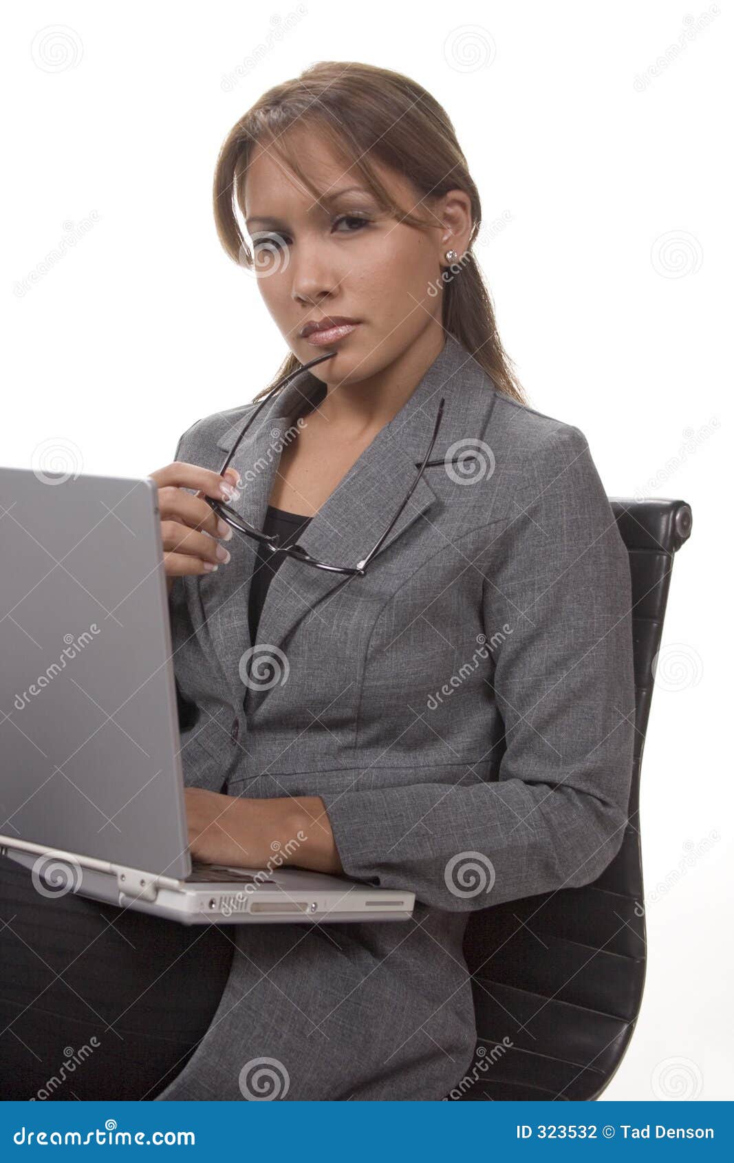 Laptop Lady stock photo. Image of commercial, keyboard - 323532