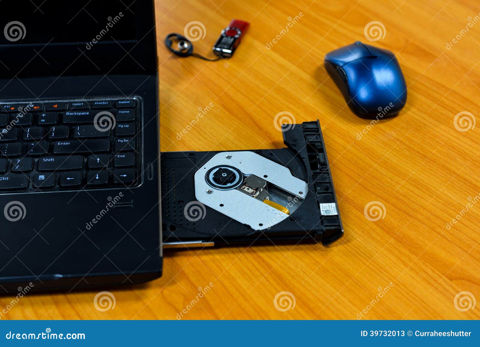 Laptop Loaded Dvd Drive Table Background Stock Photos - Free & Royalty ...