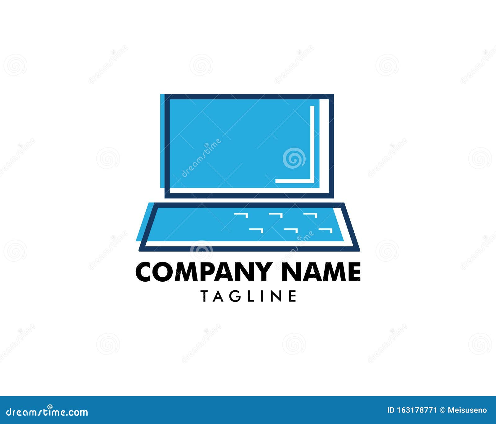 Laptop Logo Icon Template Design Vector Illustration Stock Vector ...