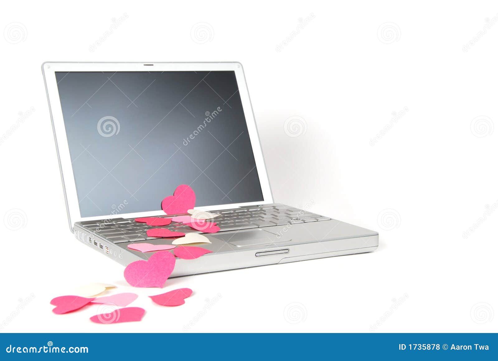 Laptop Love 6 stock photo. Image of isolated, love, laptop - 1735878