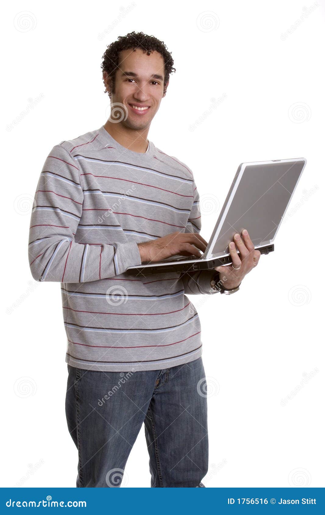 Laptop Man stock photo. Image of computer, young, teenager - 1756516