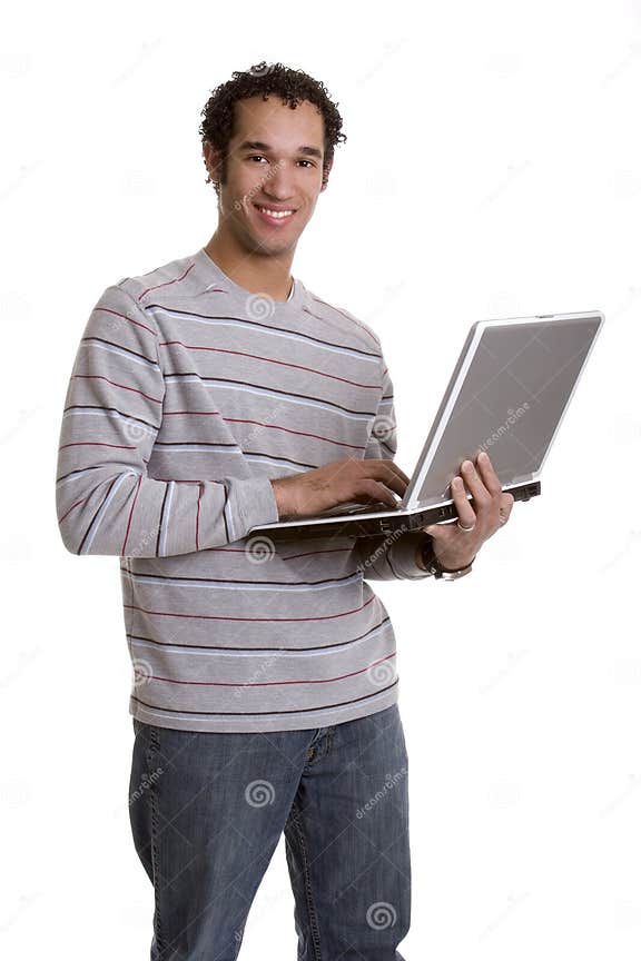 Laptop Man stock photo. Image of computer, young, teenager - 1756516