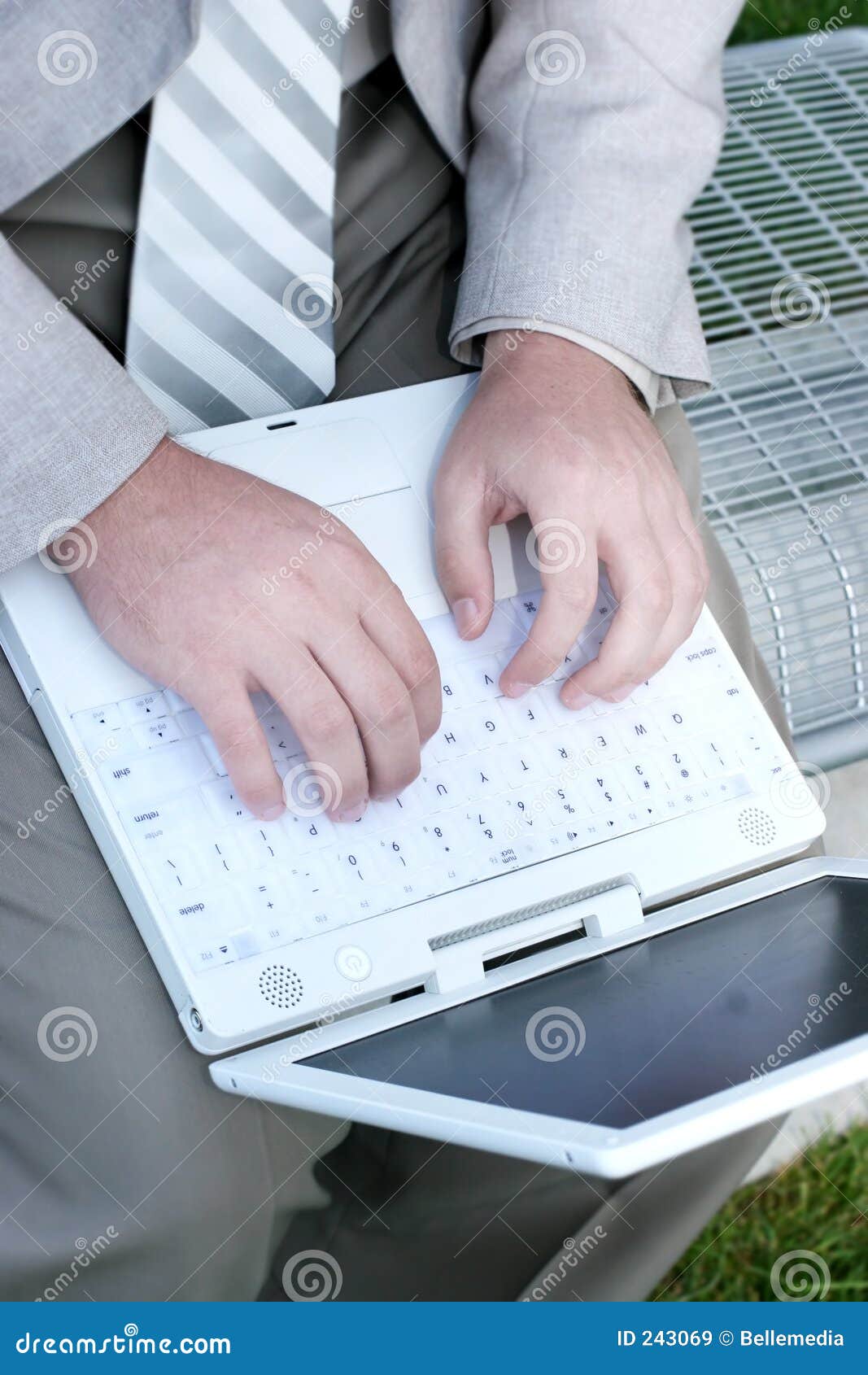 Laptop and man stock image. Image of commerce, notebook - 243069