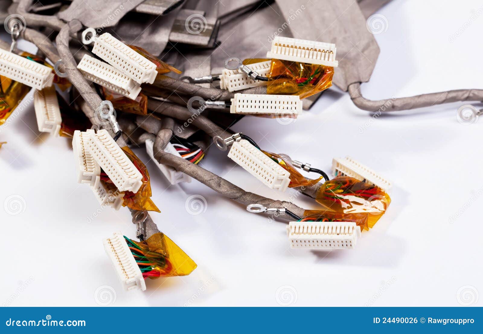 Laptop Matrix Lvds Cable Plug Stock Photo - Image of yellow, cable ...