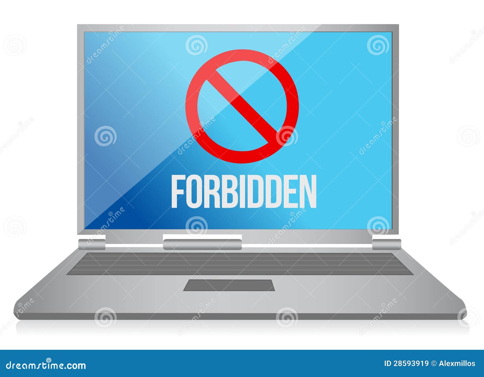 Laptop Forbidden Stock Illustrations – 980 Laptop Forbidden Stock ...