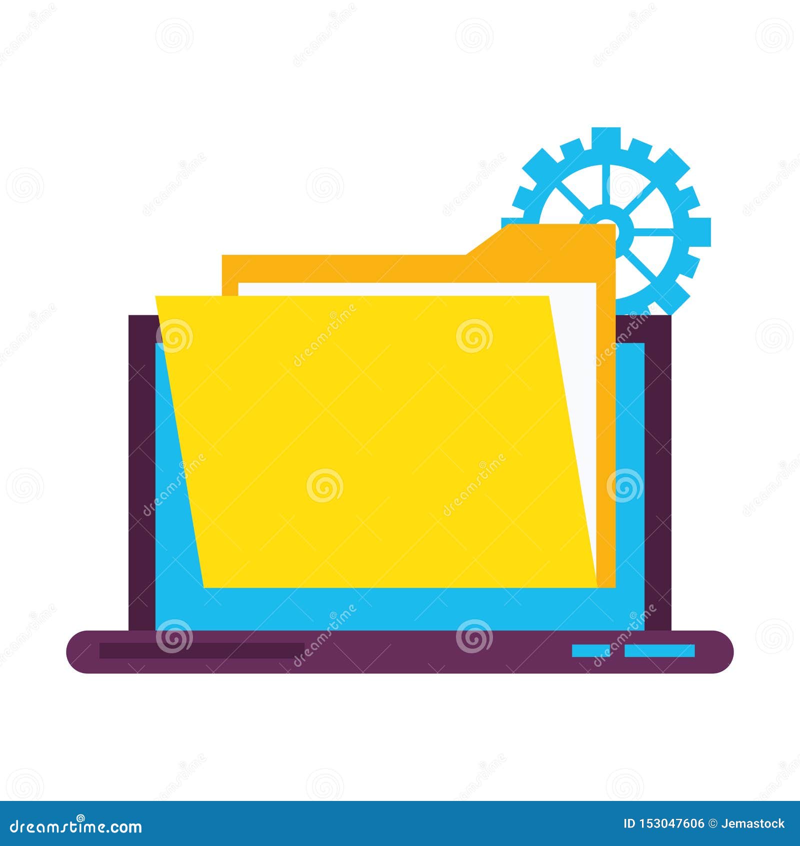 Laptop Mobile Technology Hardware Cartoon Stock Vector - Illustration ...