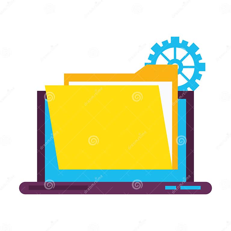 Laptop Mobile Technology Hardware Cartoon Stock Vector - Illustration ...