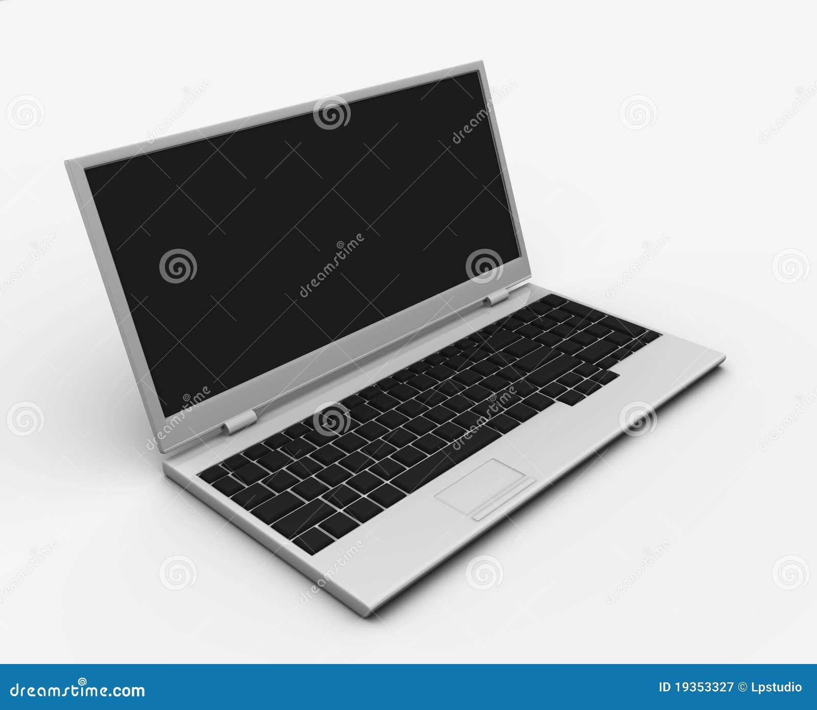 Laptop, Modern Computer Detailed Stock Illustration - Illustration of ...
