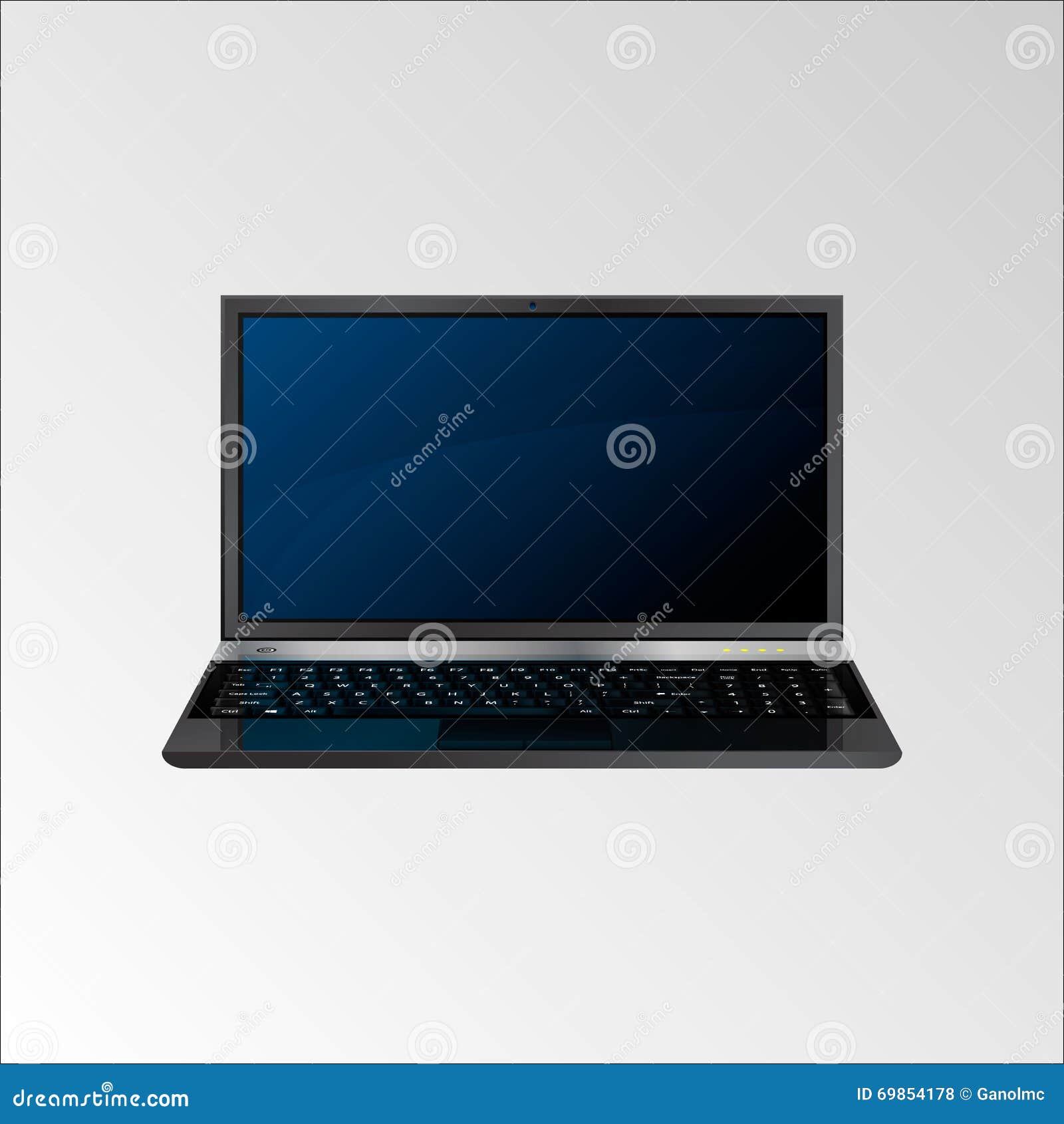 Laptop, Modern Computer Detailed Vector Illustration Stock Vector ...