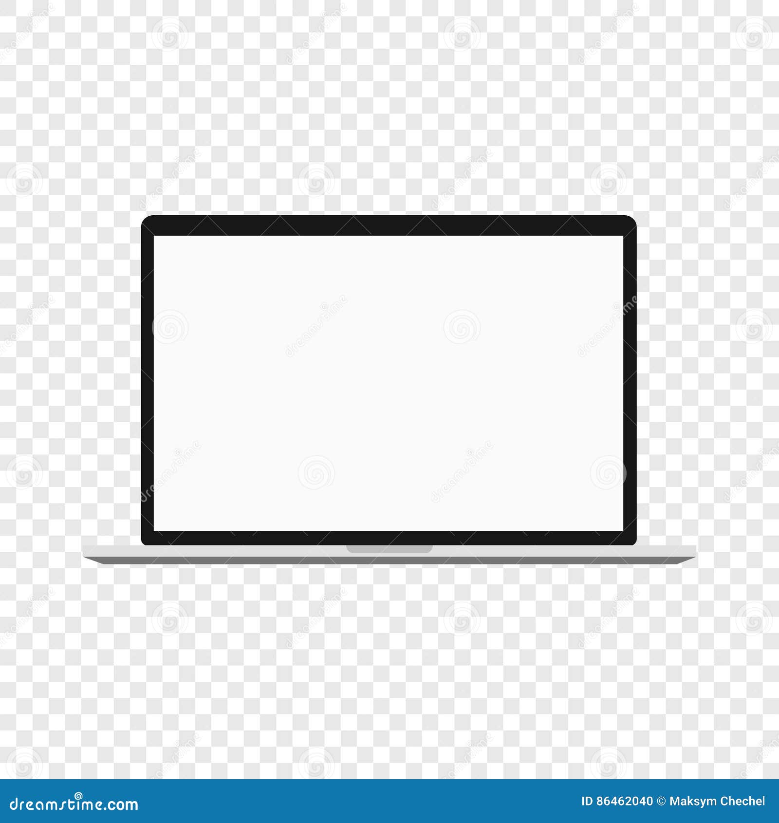 Laptop. Modern Computer On Transparent Background Vector Illustration ...
