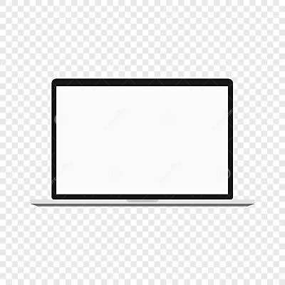 Laptop. Modern Computer on Transparent Background Stock Vector ...